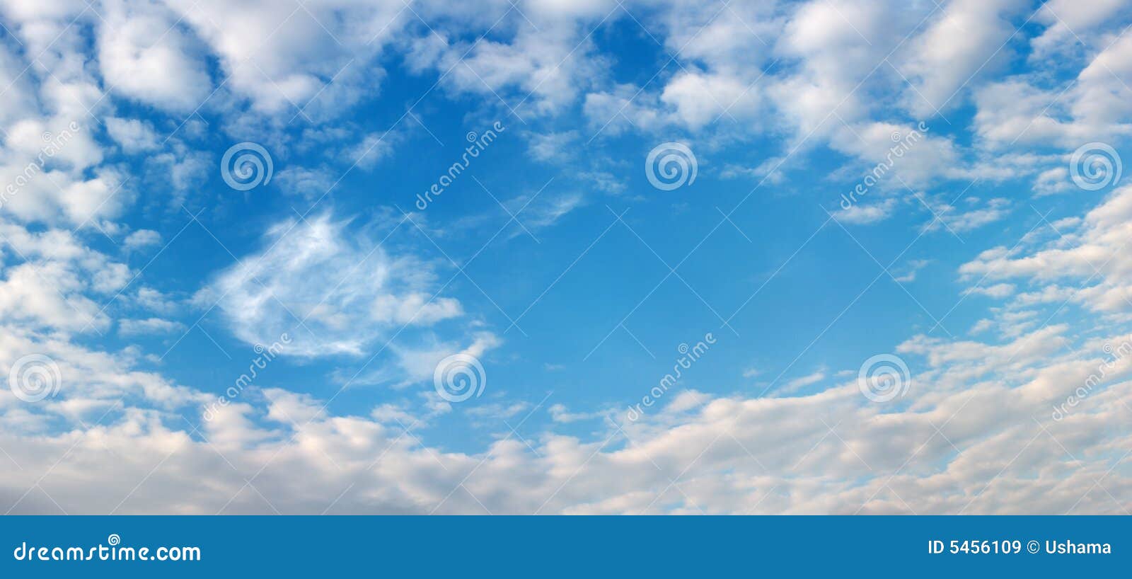 Beautiful Sky and Clouds Frame Stock Image - Image of high, white: 5456109