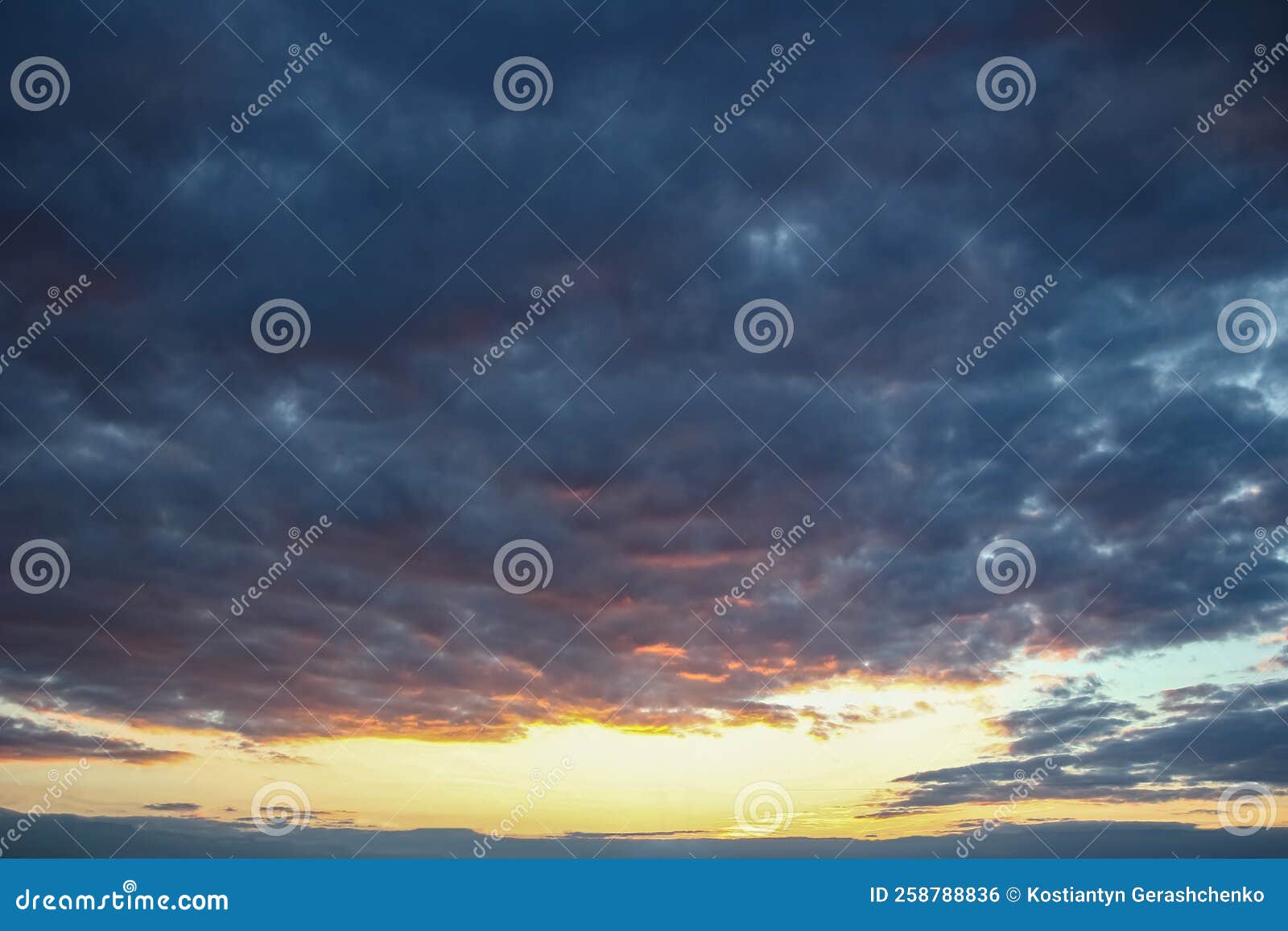 A Beautiful Sky Clouds in Nature in an Atmosphere of Clean Air Stock ...