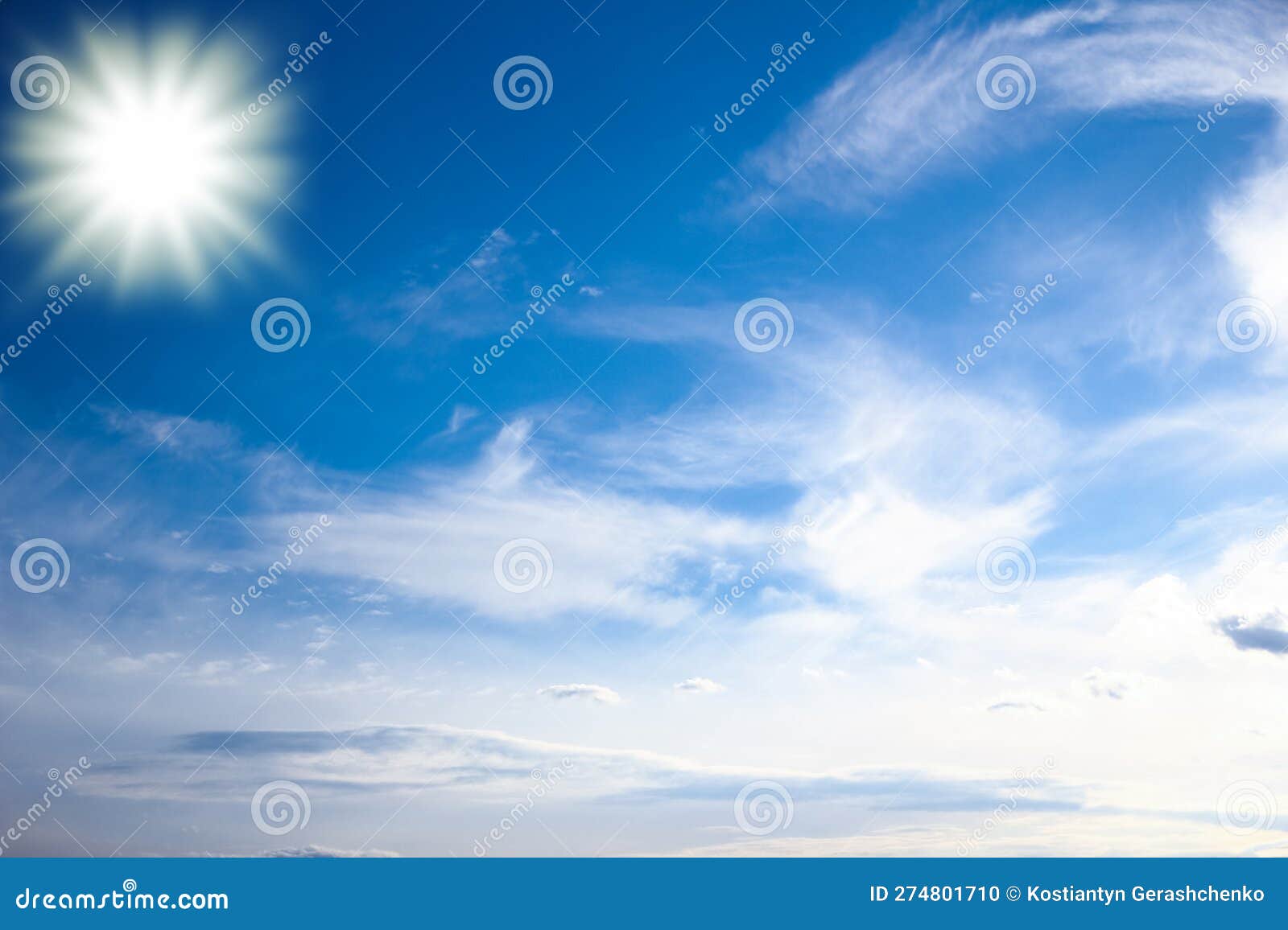 A Beautiful Sky Clouds in Nature in an Atmosphere of Clean Air Stock ...