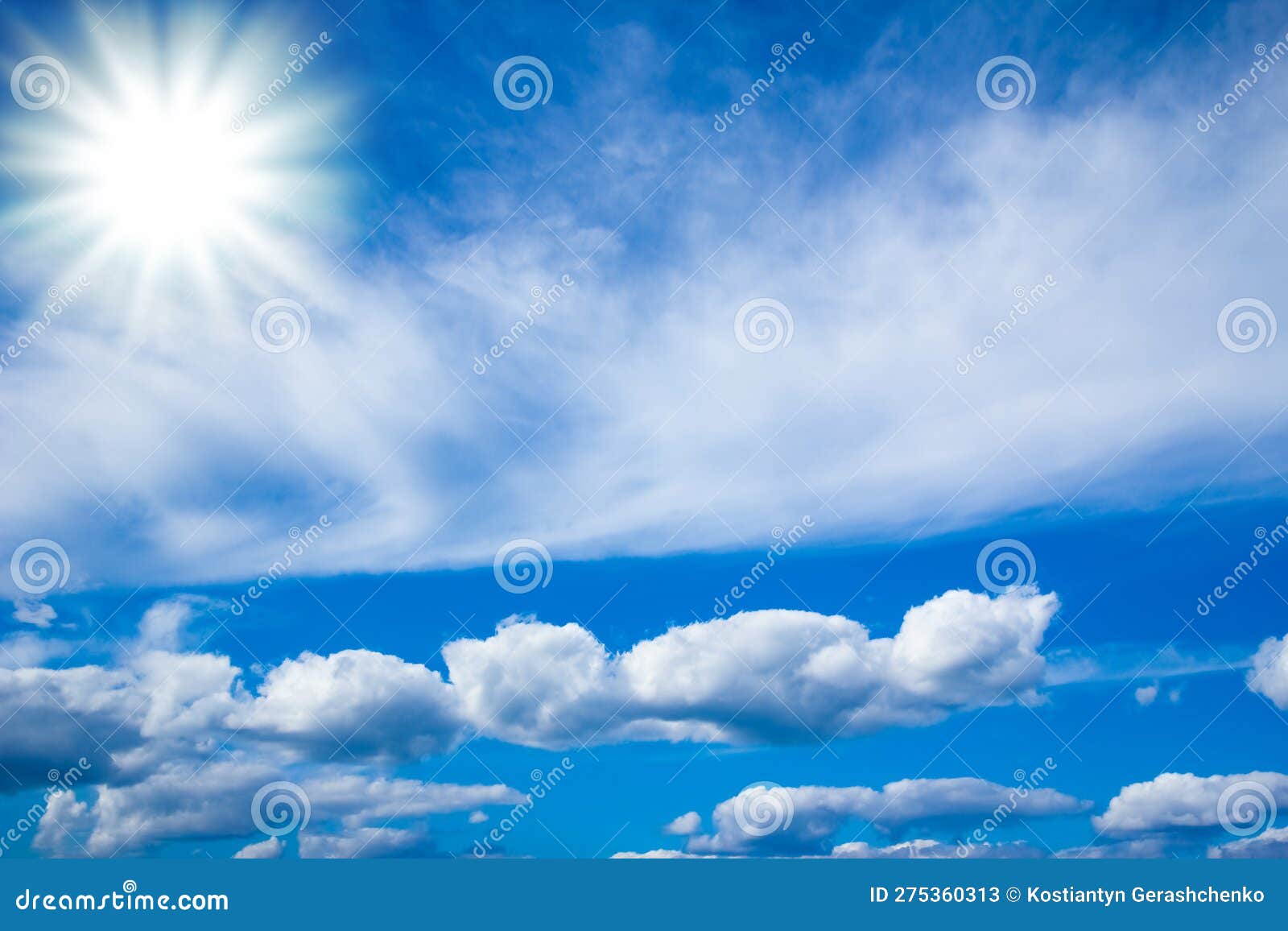 A Beautiful Sky Clouds in Nature in an Atmosphere of Clean Air Stock ...