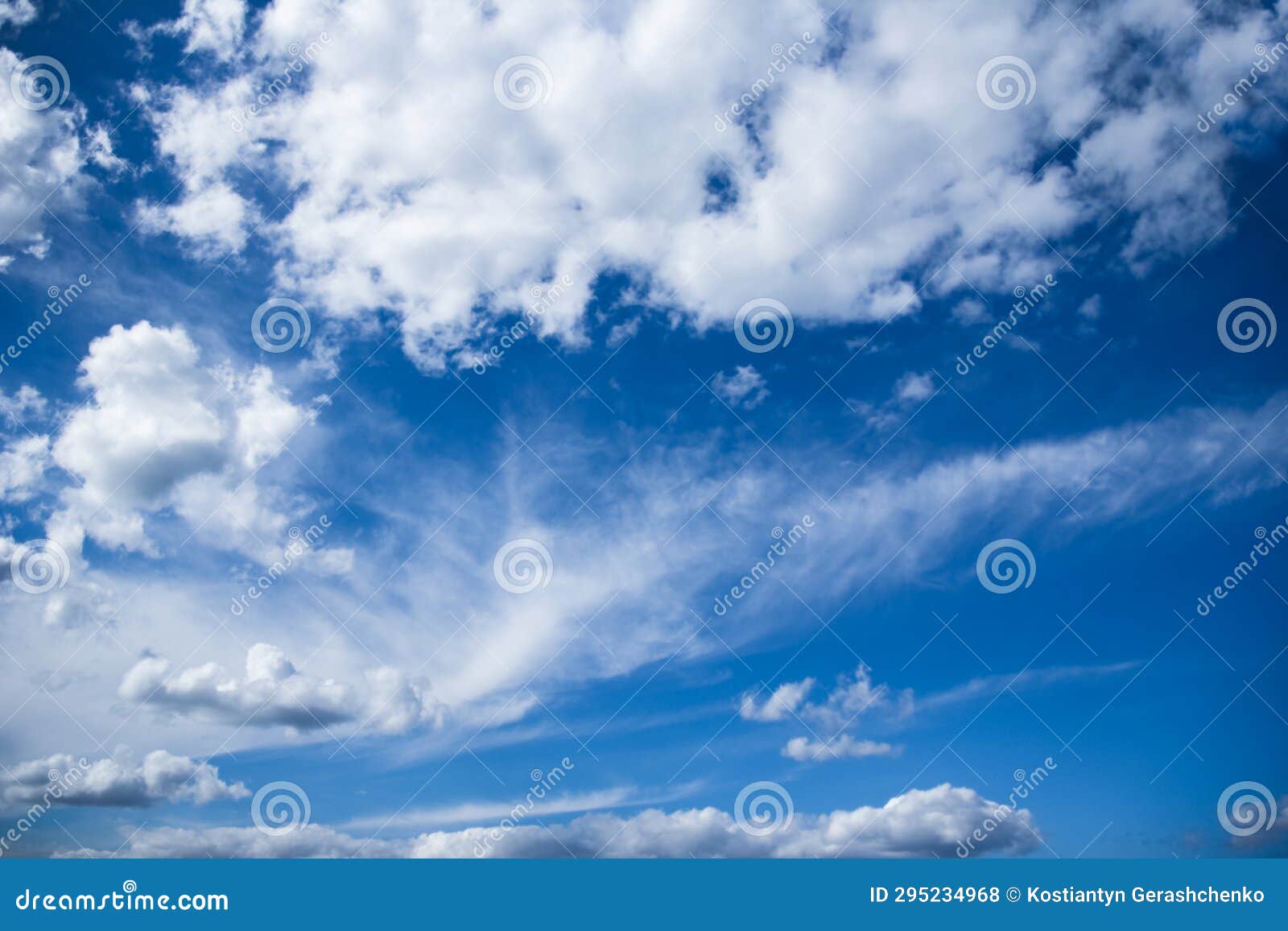 A Beautiful Sky Clouds in Nature in an Atmosphere of Clean Air Stock ...