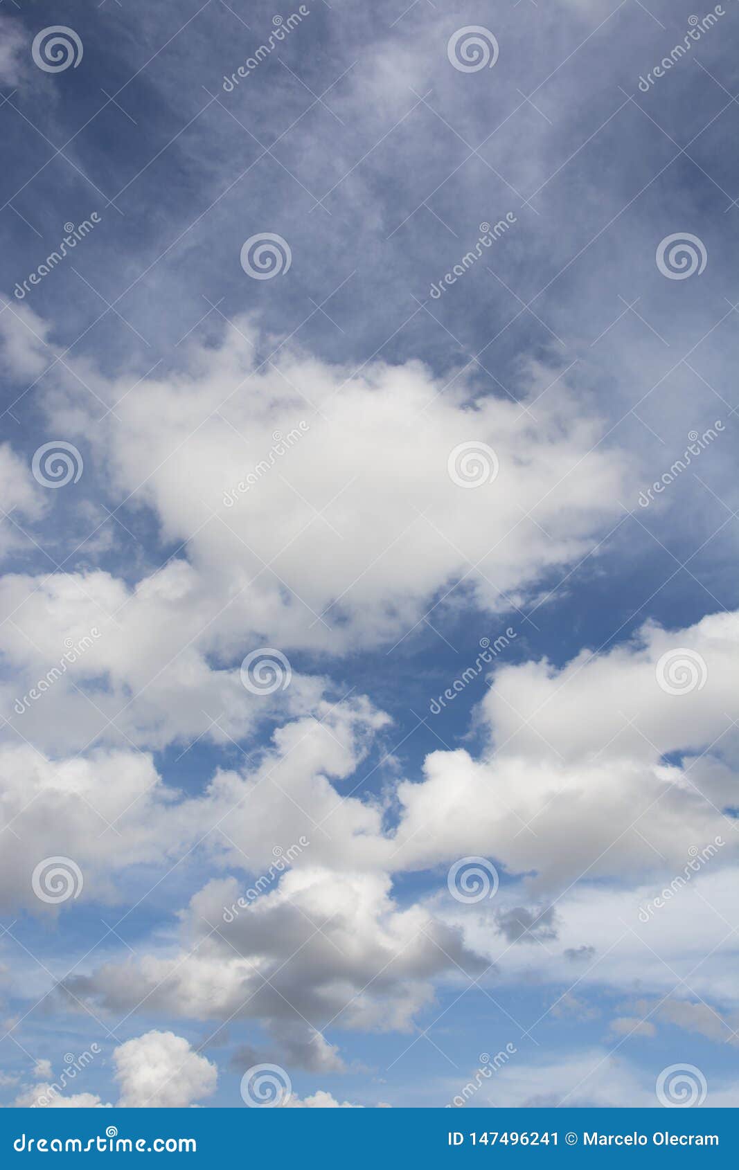 A Beautiful Sky and Clouds Scene. Stock Image - Image of peace ...
