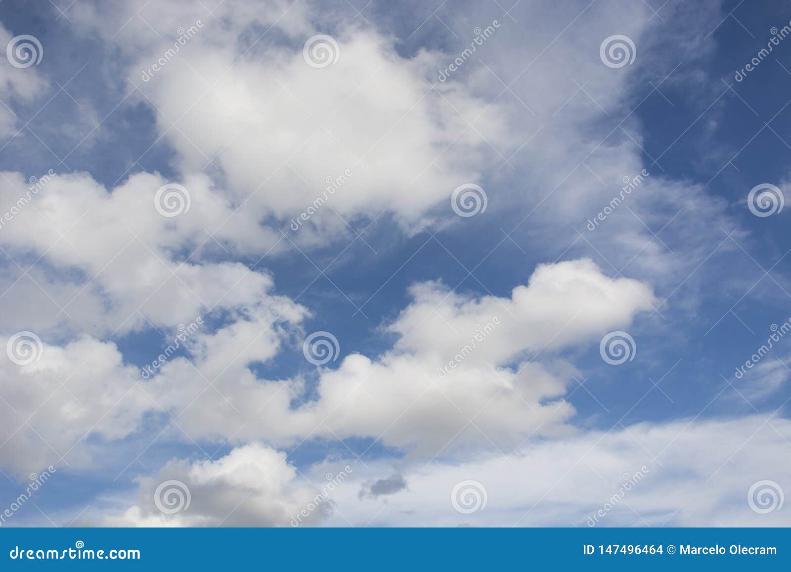 A Beautiful Sky and Clouds Scene. Stock Photo - Image of seashore ...