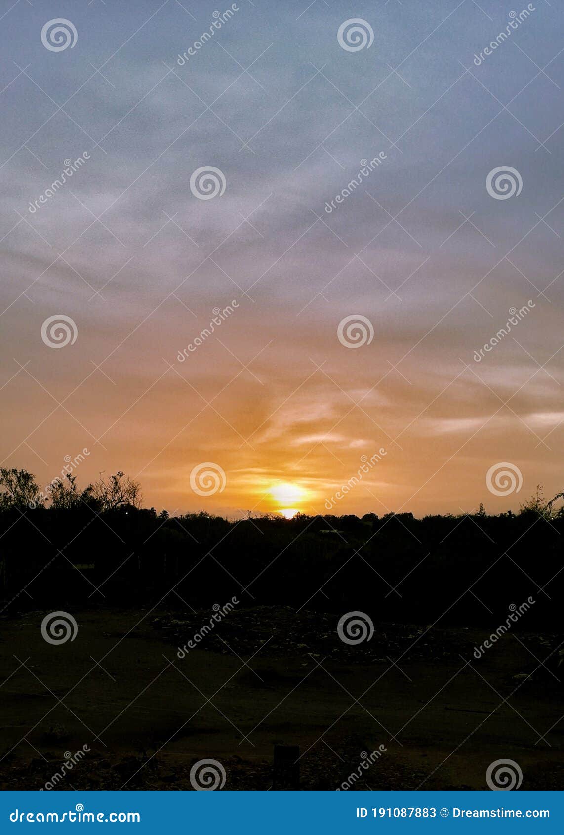 The Beautiful Sky with Beautiful Colors Stock Image - Image of ocean ...