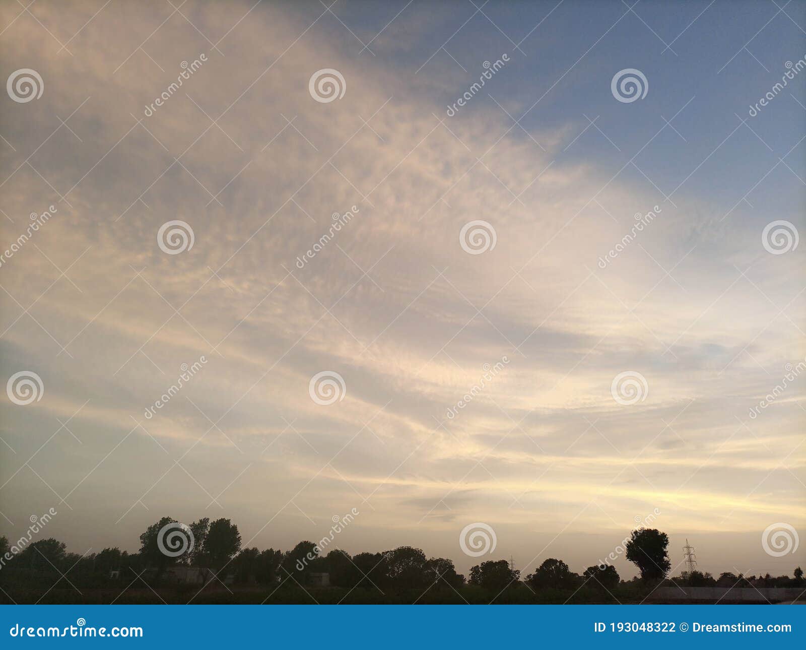 Beautiful Sky in Evening Time. Stock Photo - Image of evening, time ...