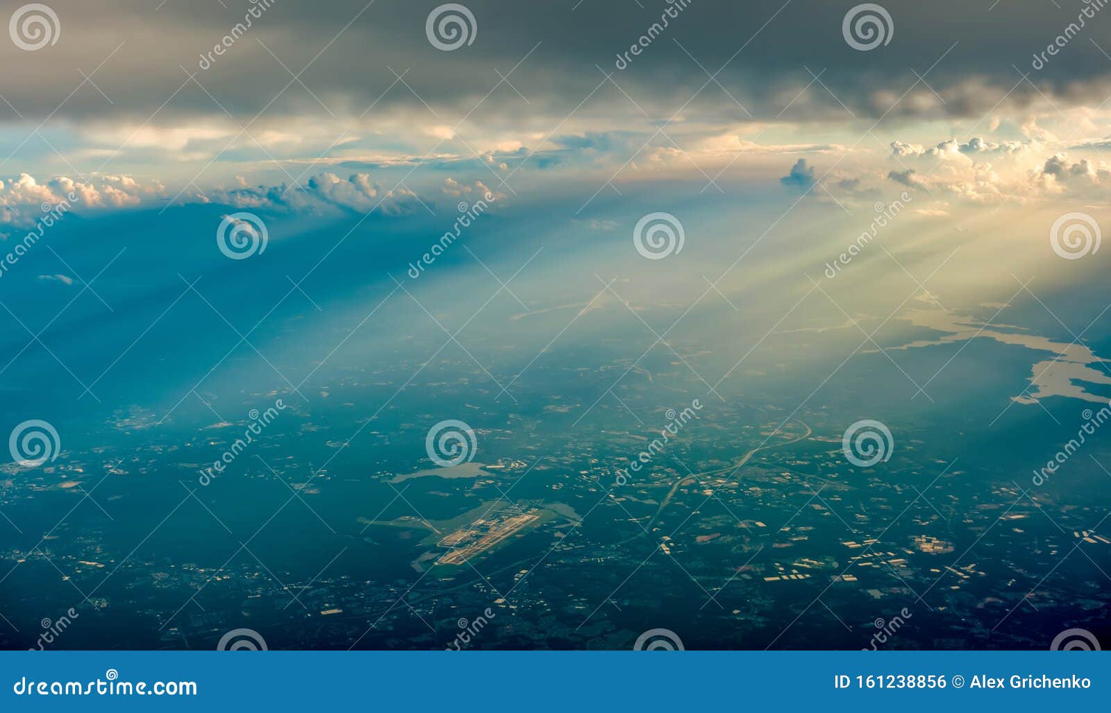 Beautiful Sky High View from Airplane Clouds Stock Photo - Image of ...