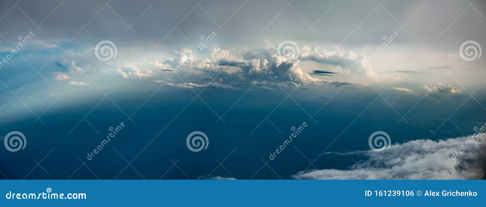 Beautiful Sky High View from Airplane Clouds Stock Photo - Image of ...