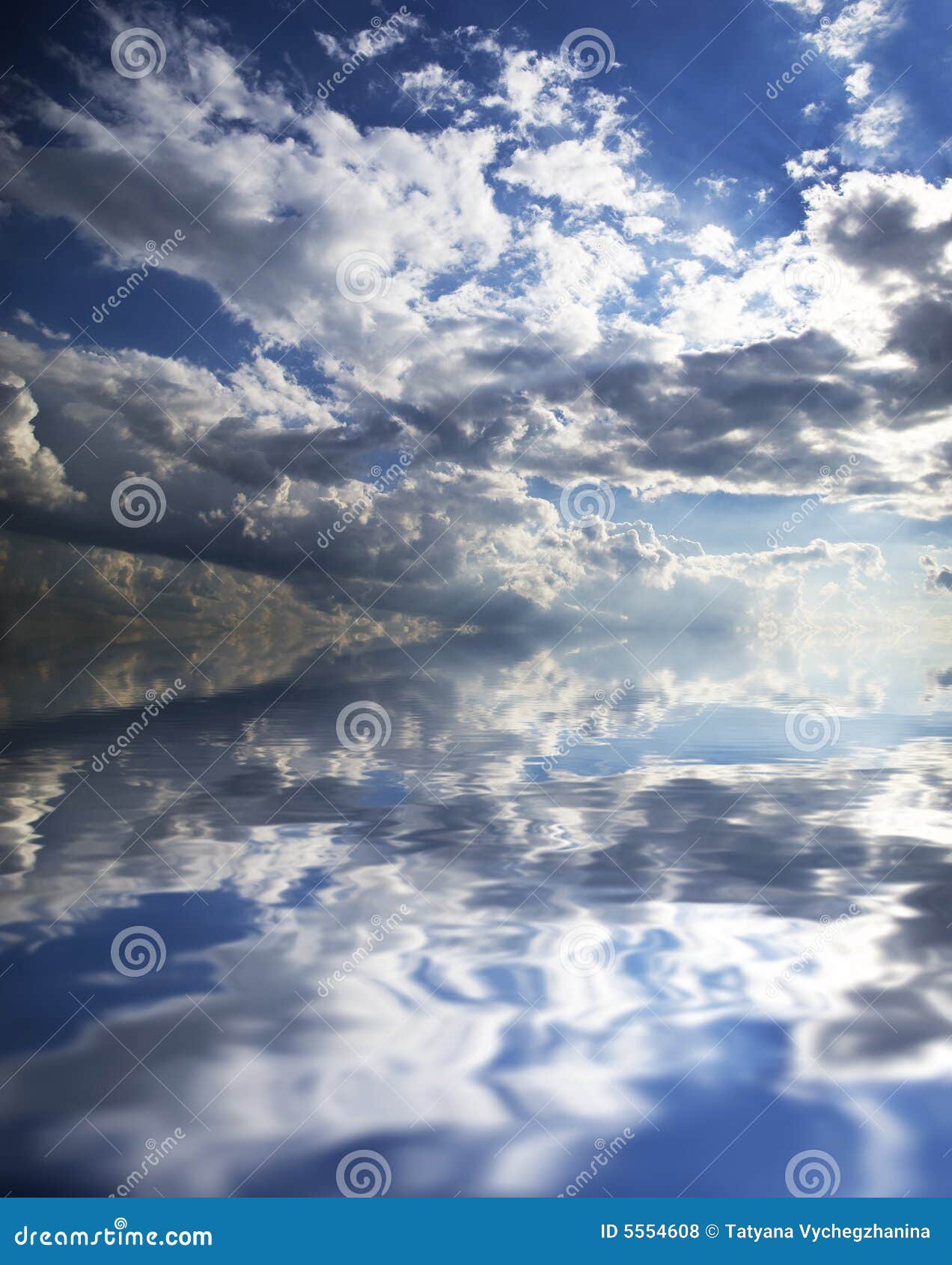 Beautiful Sky and Its Reflection Stock Photo - Image of color, clean ...