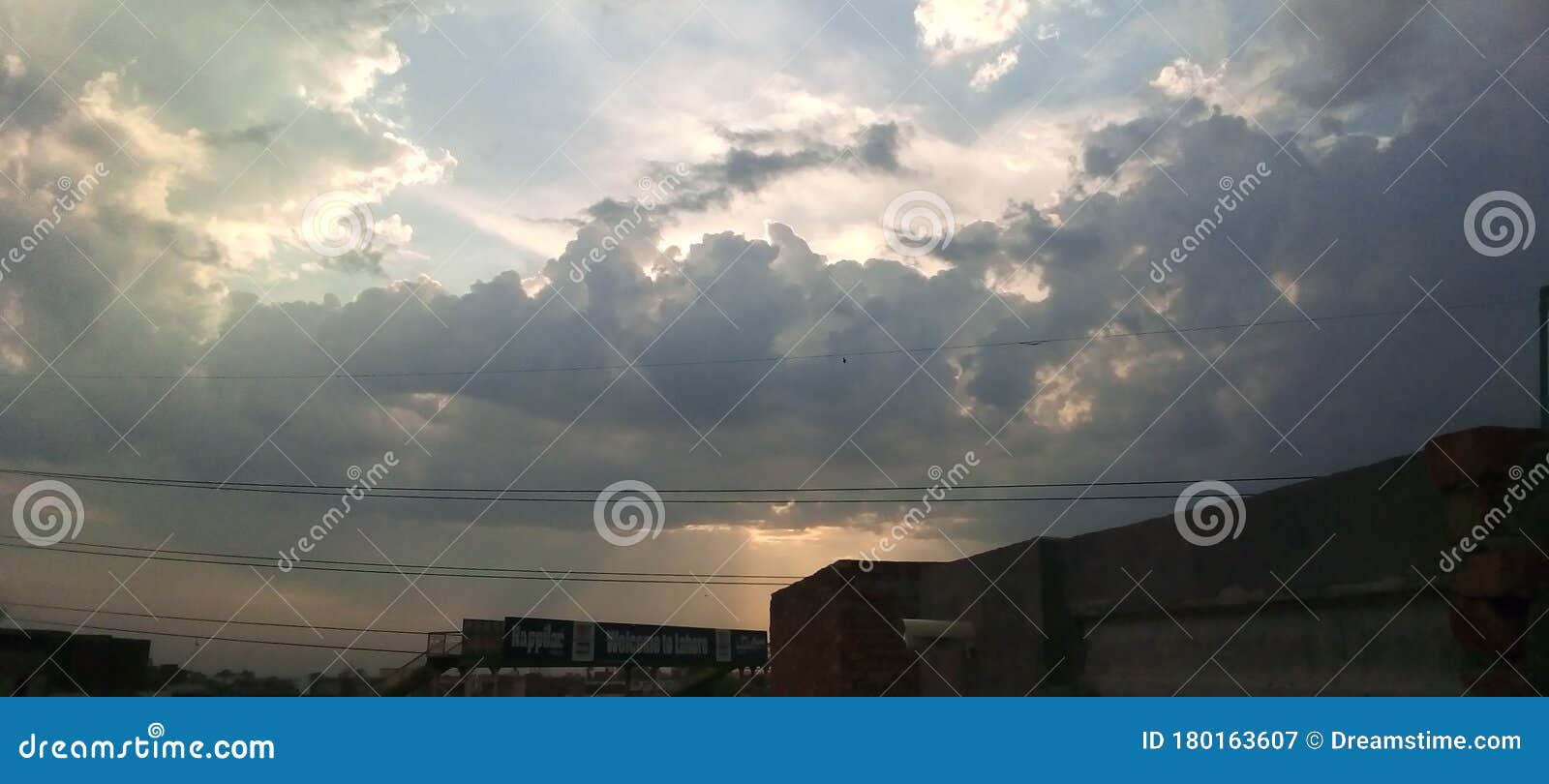 Beautiful Sky in Pakistan stock image. Image of light - 180163607