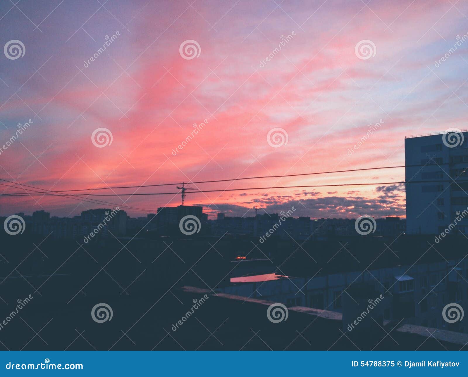 Beautiful sky red clouds stock image. Image of beautiful - 54788375
