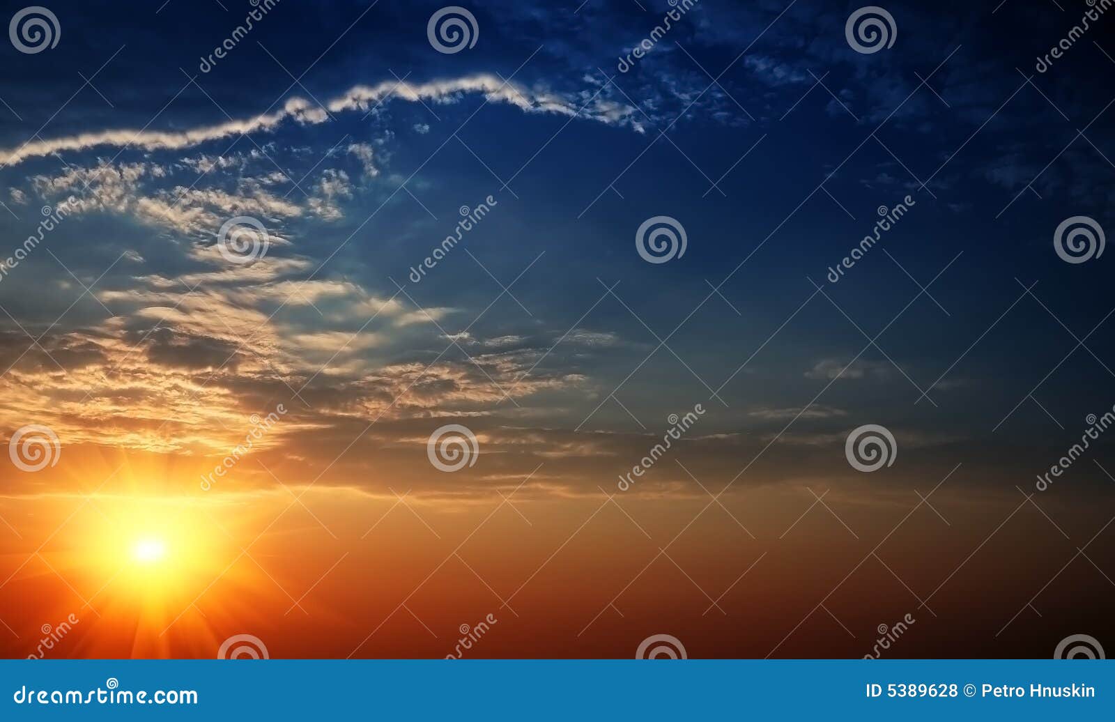 Beautiful Sky with Solar Beams. Stock Photo - Image of natural, beams ...