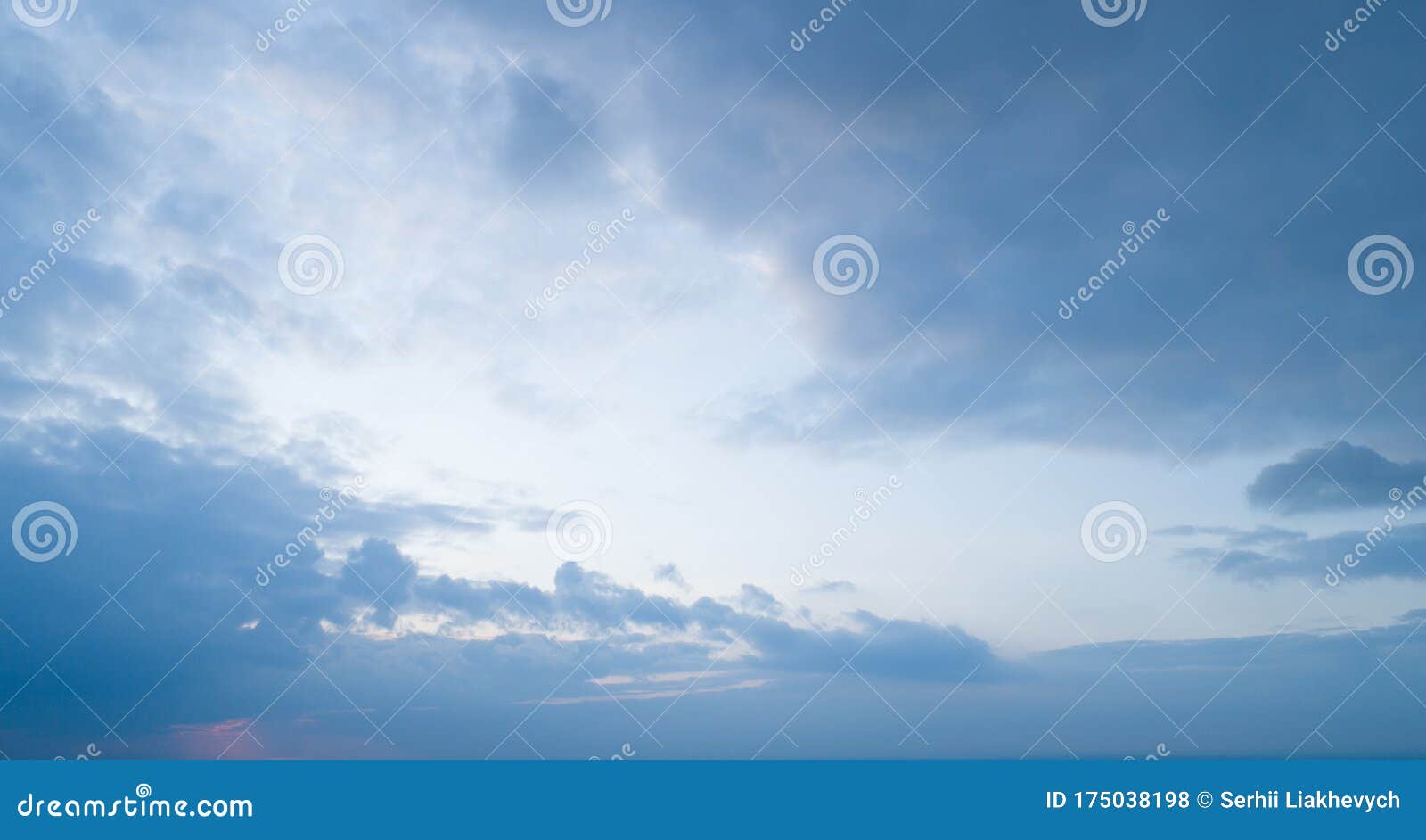 Beautiful Sky with Stretched Clouds during Twilight. Stock Photo - Image of cloud, puffy: 175038198