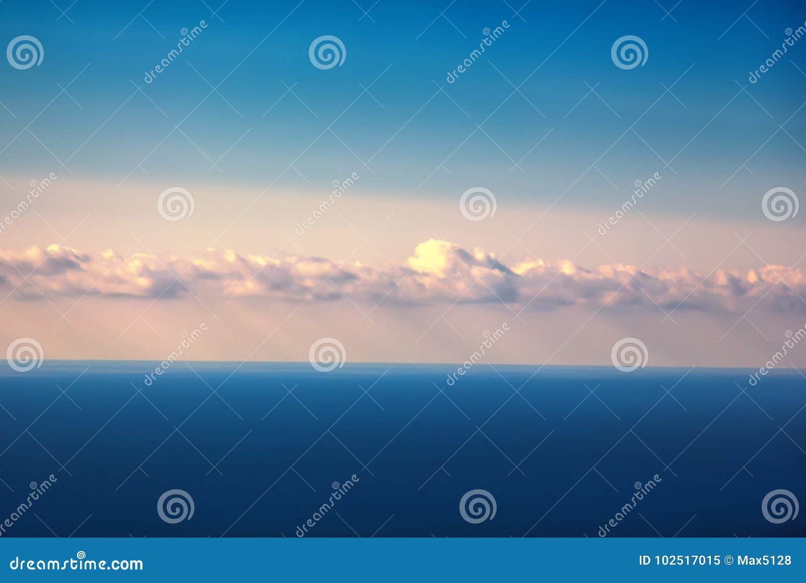 Beautiful Sky with Sun Rays through Clouds Stock Image - Image of ocean ...