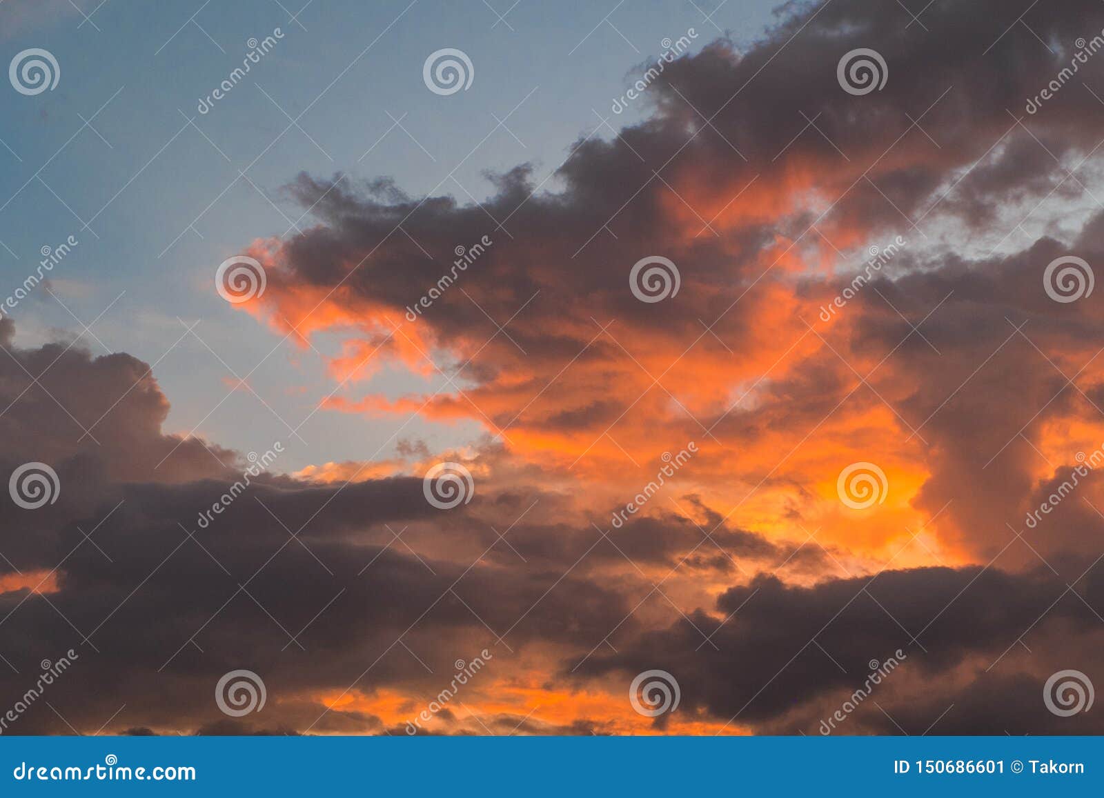 Beautiful sky after sunset stock image. Image of cloud - 150686601