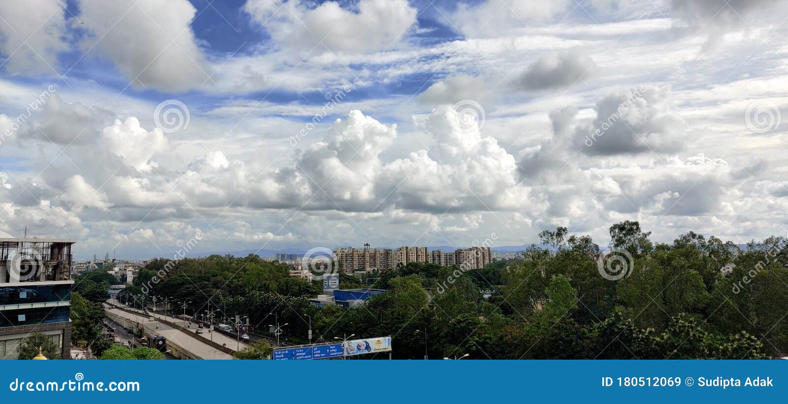 Beautiful Sky View with Clouds in India Stock Image - Image of view ...