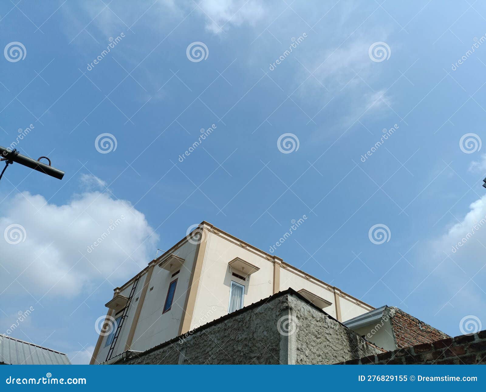 Beautiful Sky View from Outside the House Stock Image - Image of house ...