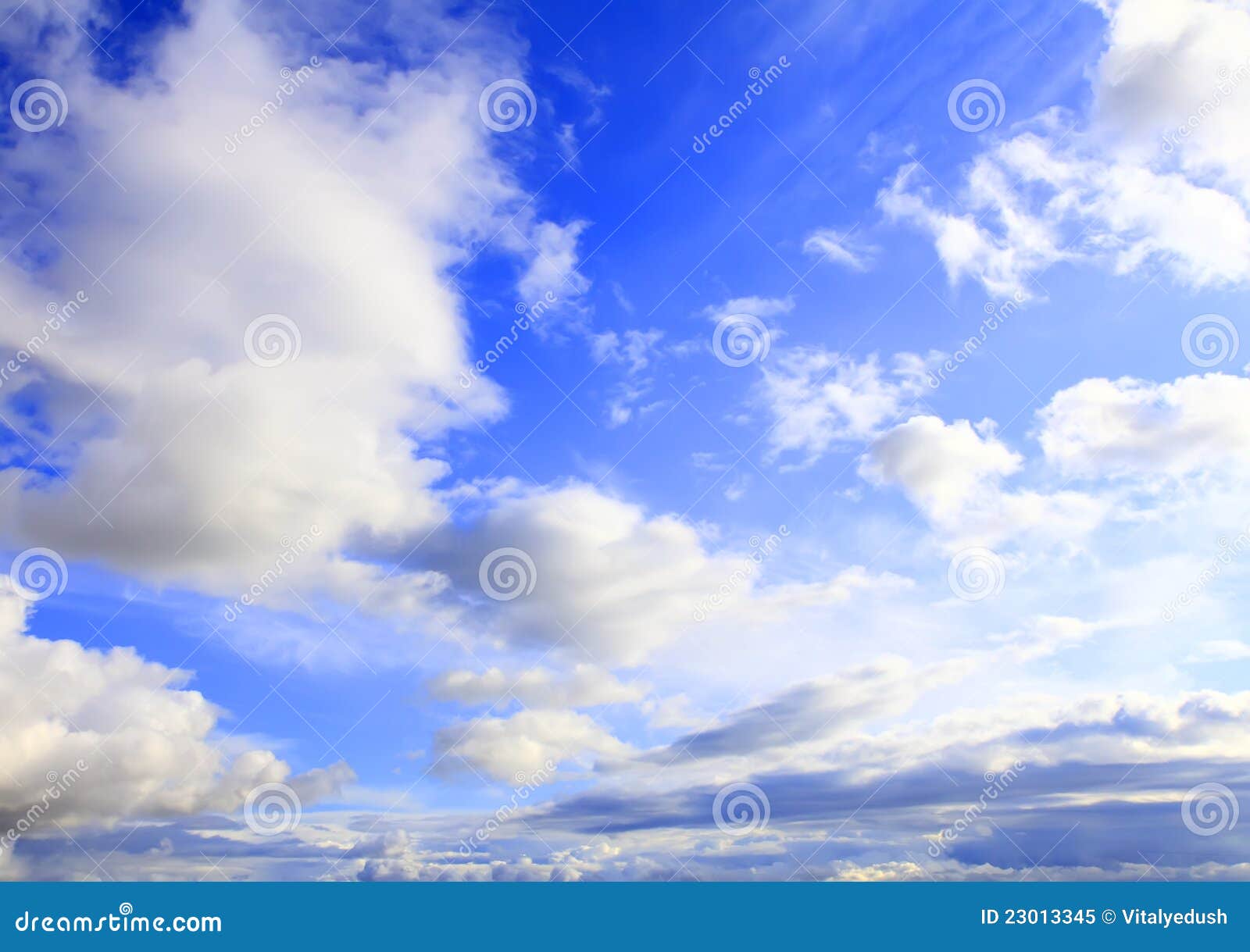Beautiful Sky with White Clouds. Stock Image - Image of cloud ...