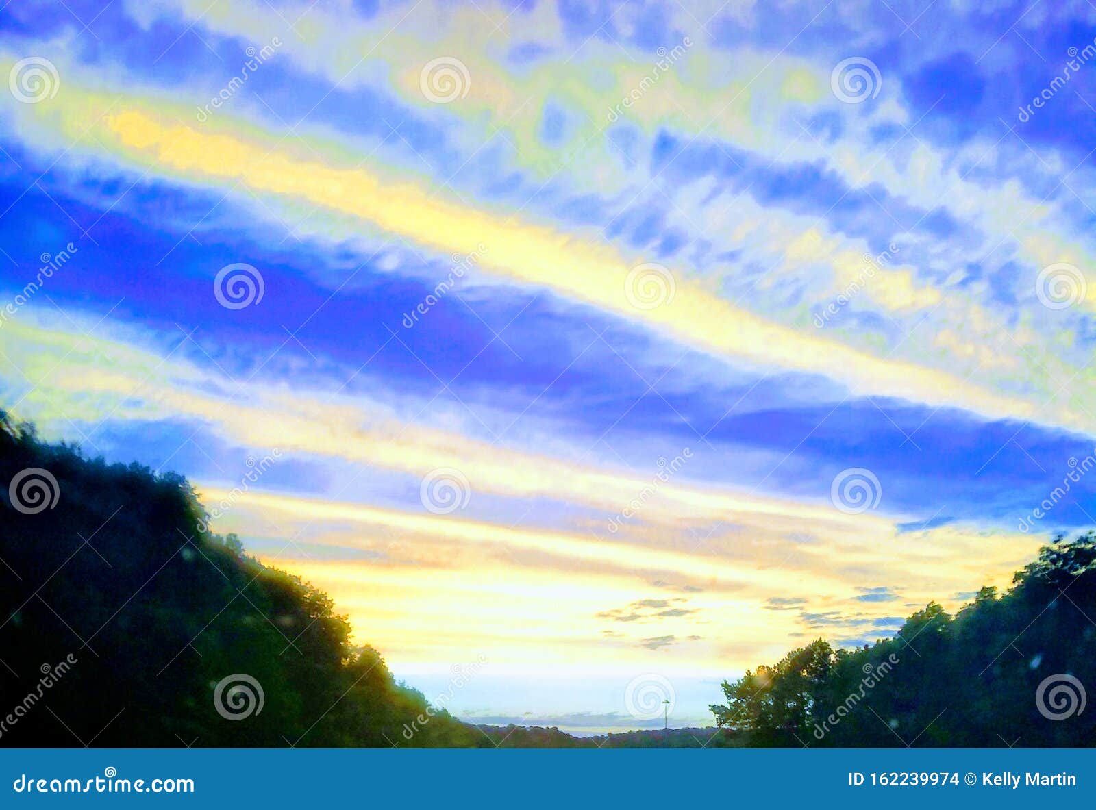 Beautiful sky stock photo. Image of yellow, blue, beautiful - 162239974