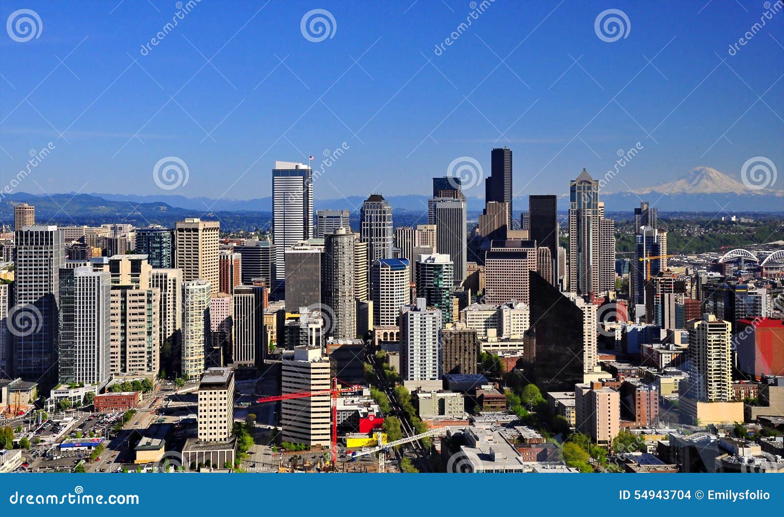 Beautiful Skyline of Seattle Stock Photo - Image of beautiful ...