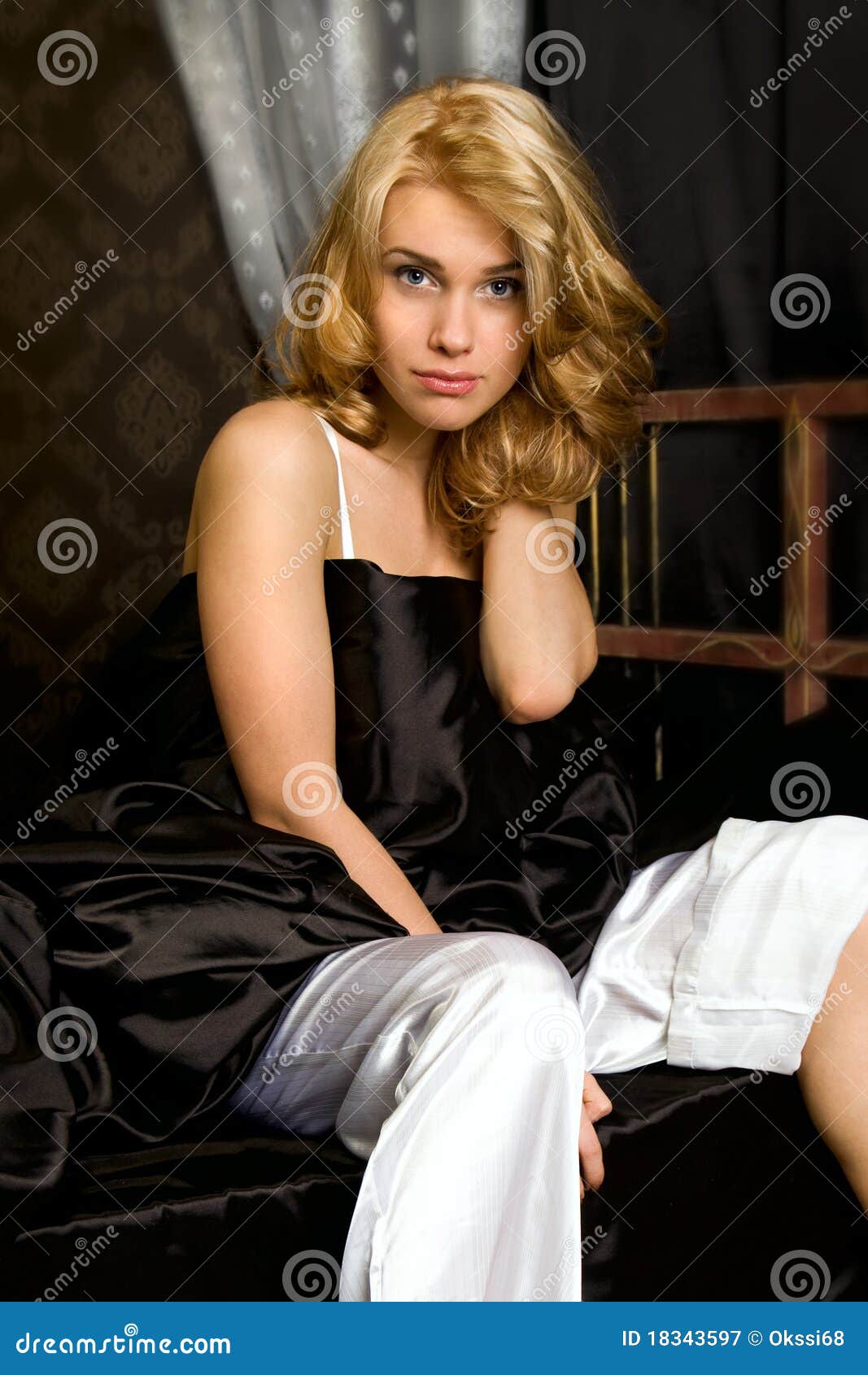Beautiful Sleeping Woman stock image. Image of silk, beautiful - 18343597