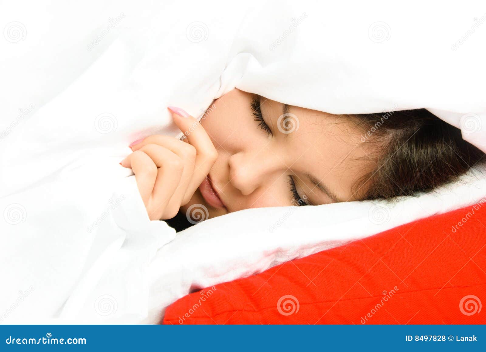 Beautiful sleeping woman stock photo. Image of enjoyment - 8497828