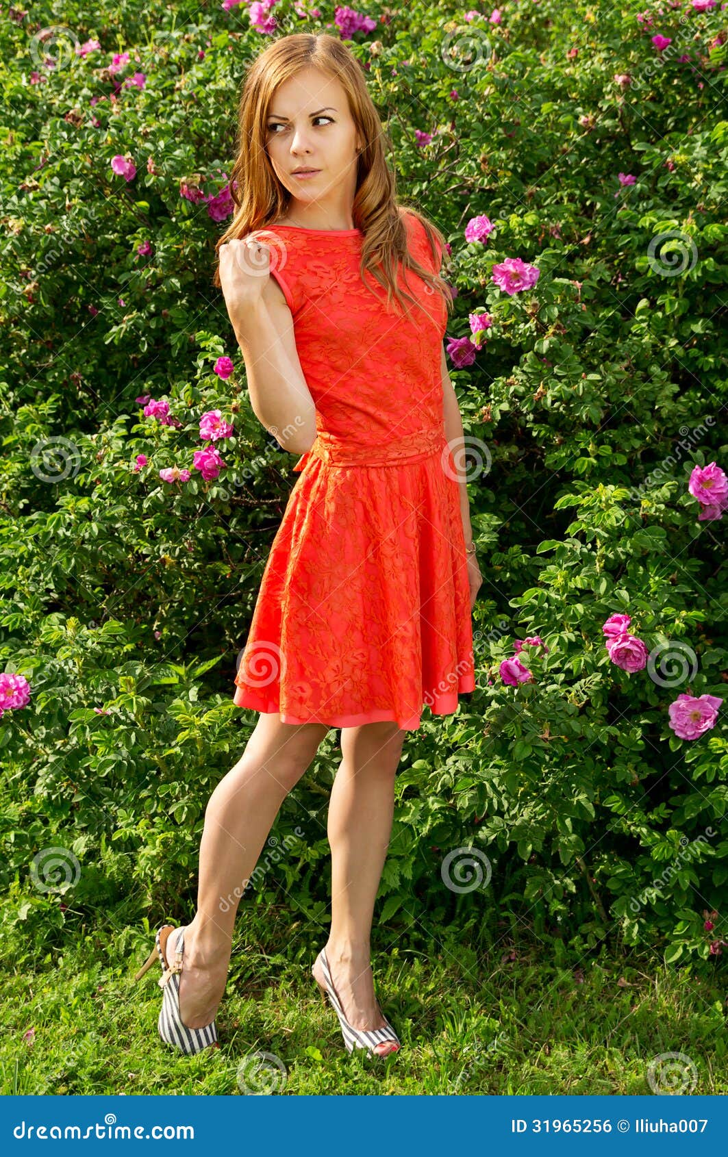 A beautiful slender girl stock photo. Image of caucasian - 31965256