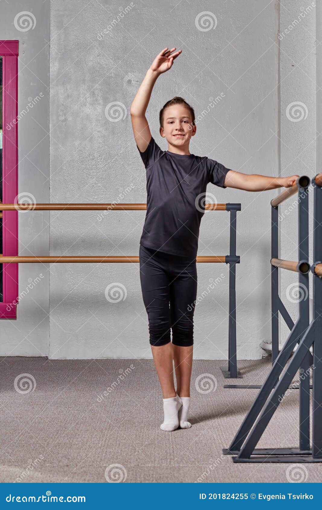 Beautiful Man Dancing Ballet One Hand at the Top. Basic Positions in ...