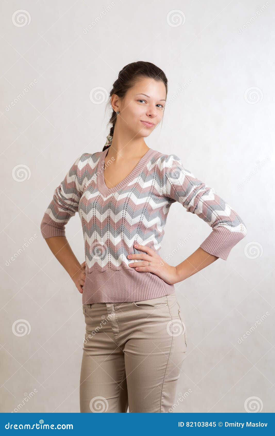 Beautiful slim girl stock image. Image of standing, confidence - 82103845