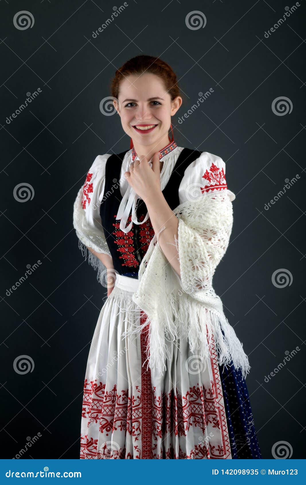 Beautiful slovak woman stock image. Image of detail - 142098935