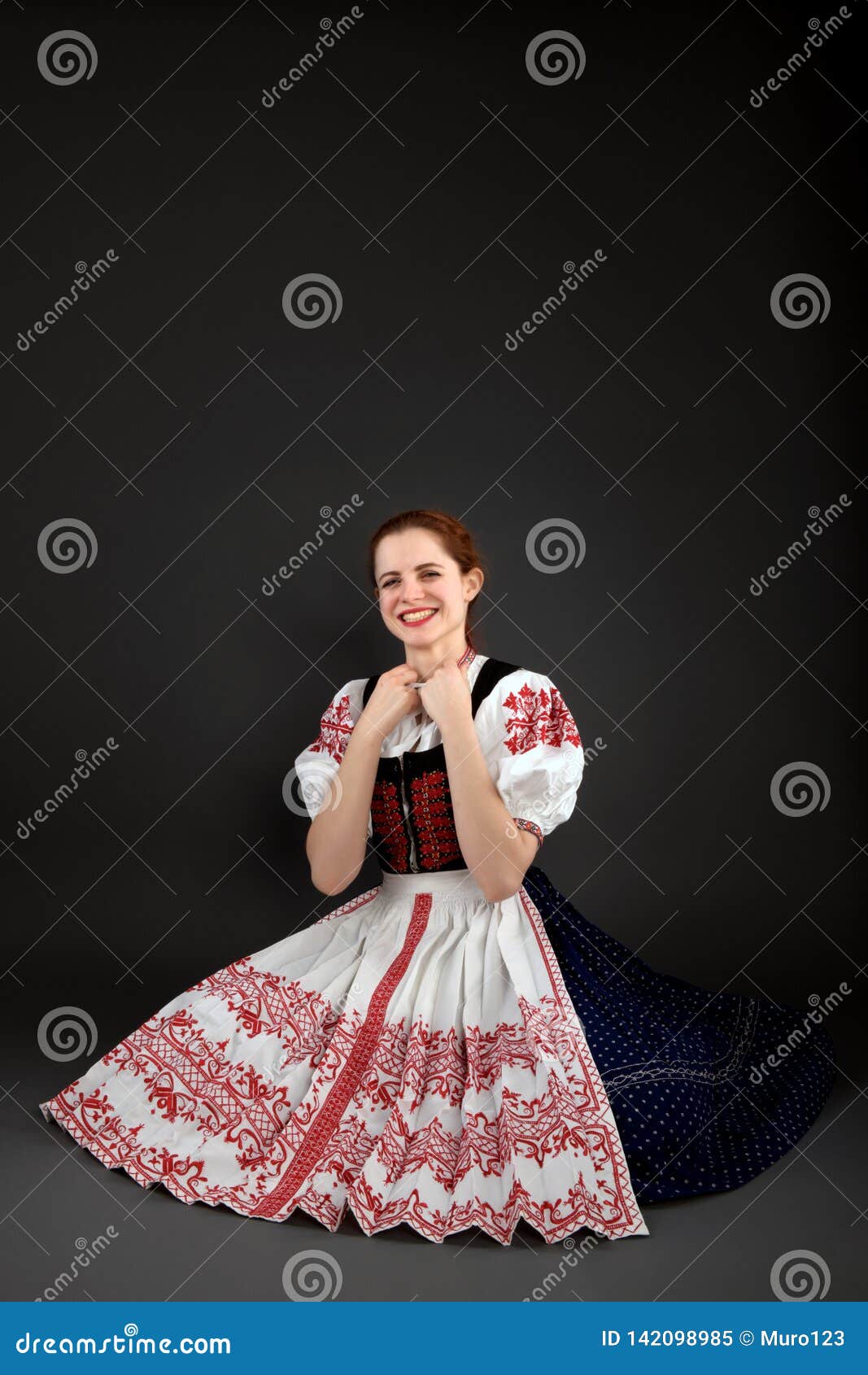 Beautiful slovak woman stock image. Image of culture - 142098985