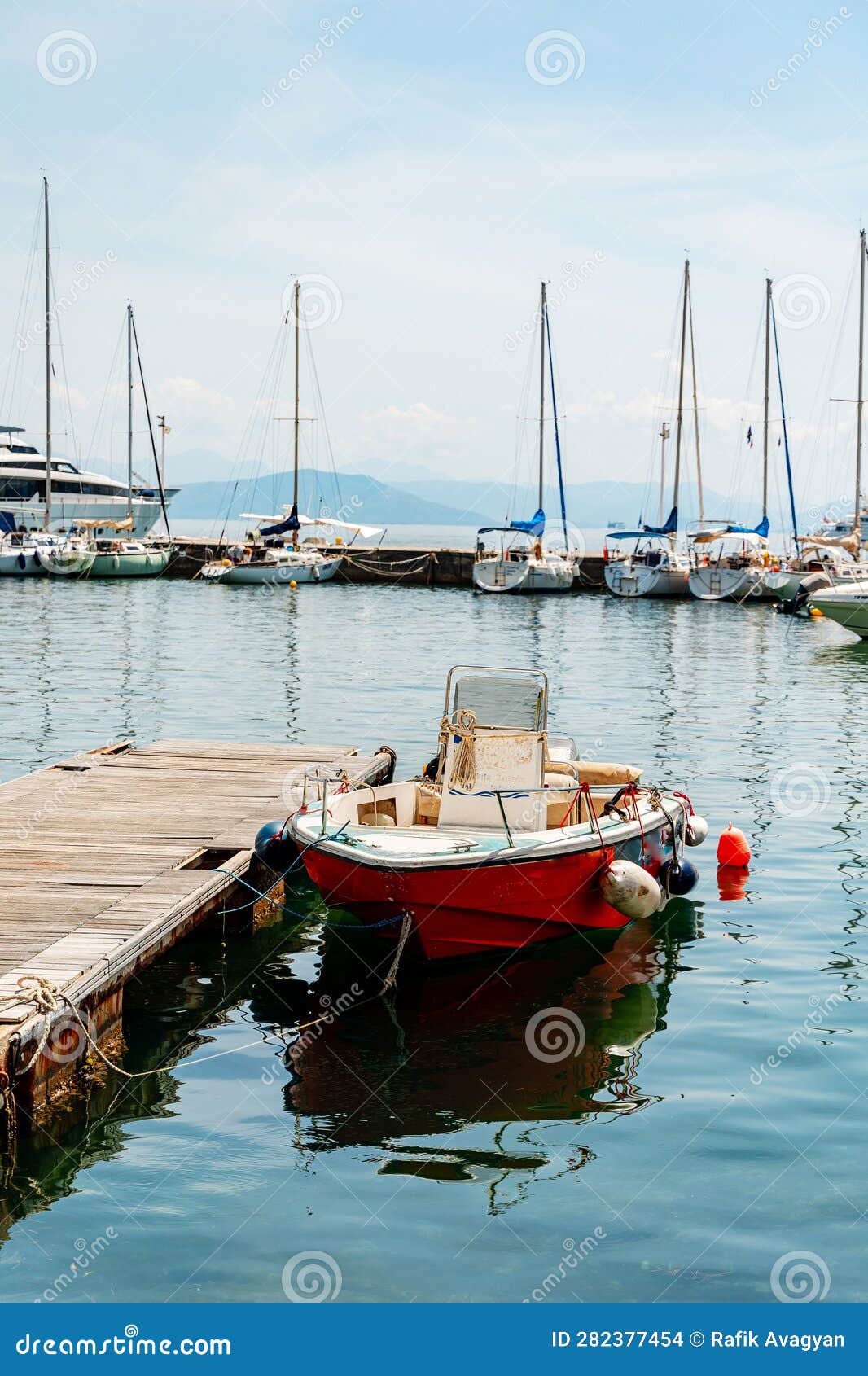 Beautiful Small Boat in the Port Stock Photo - Image of view, scenic ...