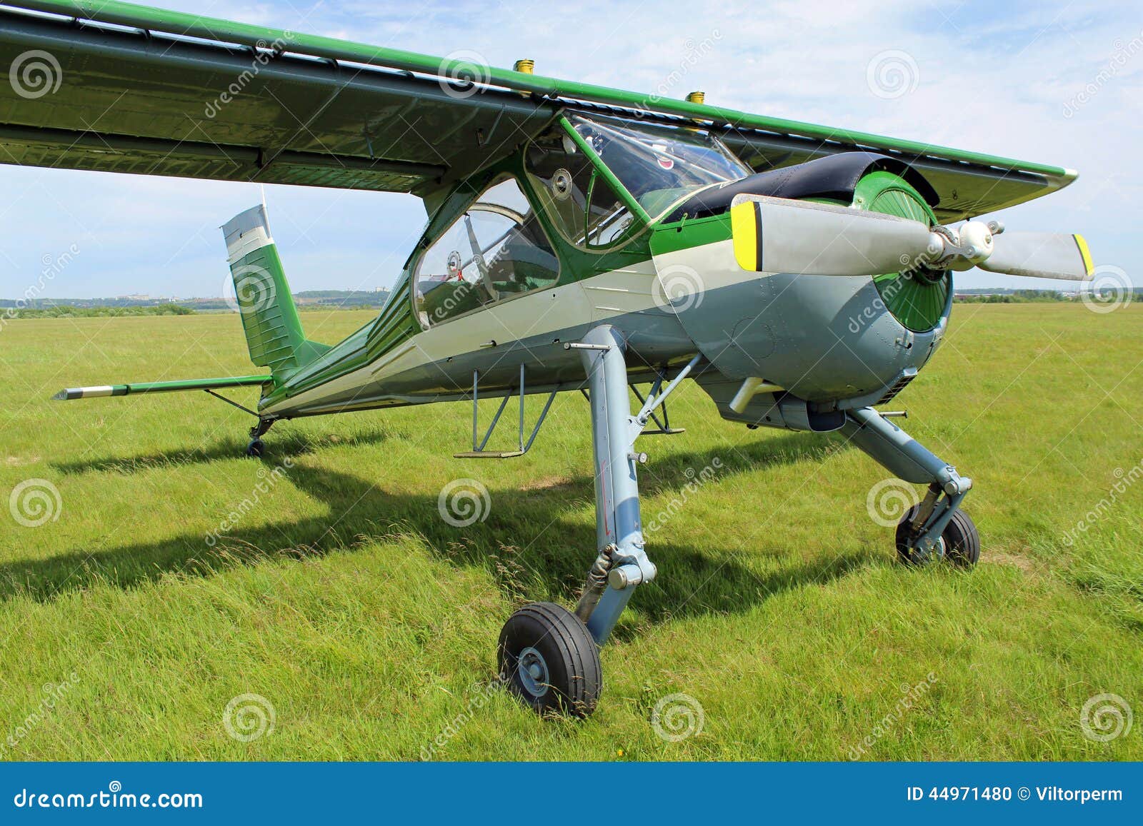 Beautiful Small Passenger Airplane Stock Photo - Image of equipment ...