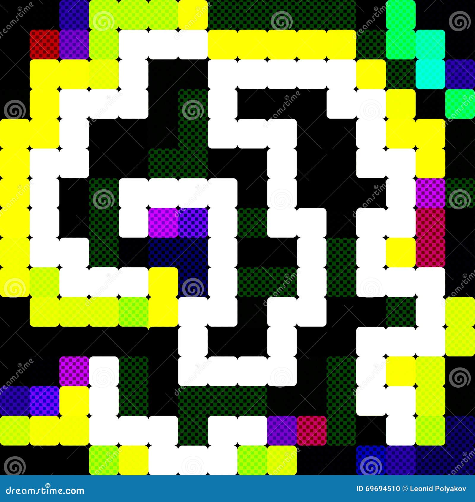 Beautiful Small Polygons Geometric Seamless Pattern Vector Illustration ...