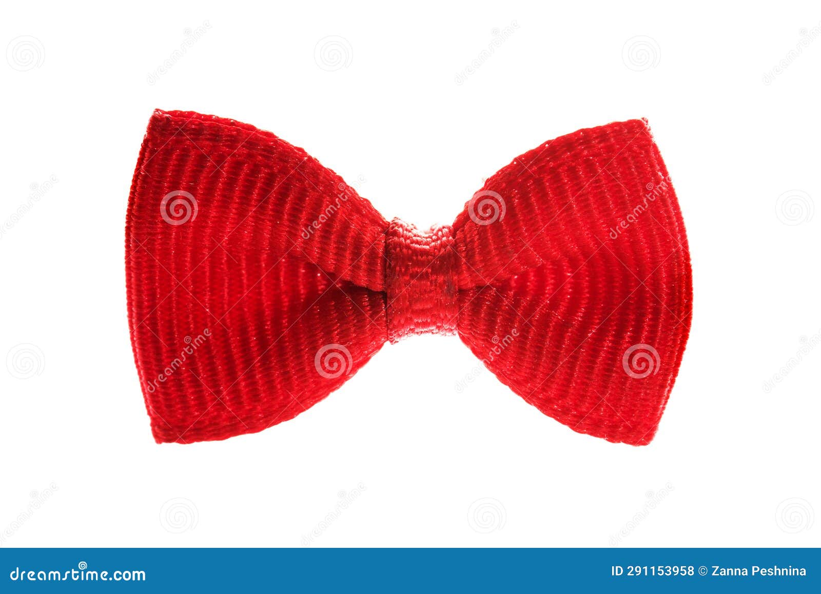 Beautiful Small Red Gift Bow, Isolated on White Stock Photo - Image of ...