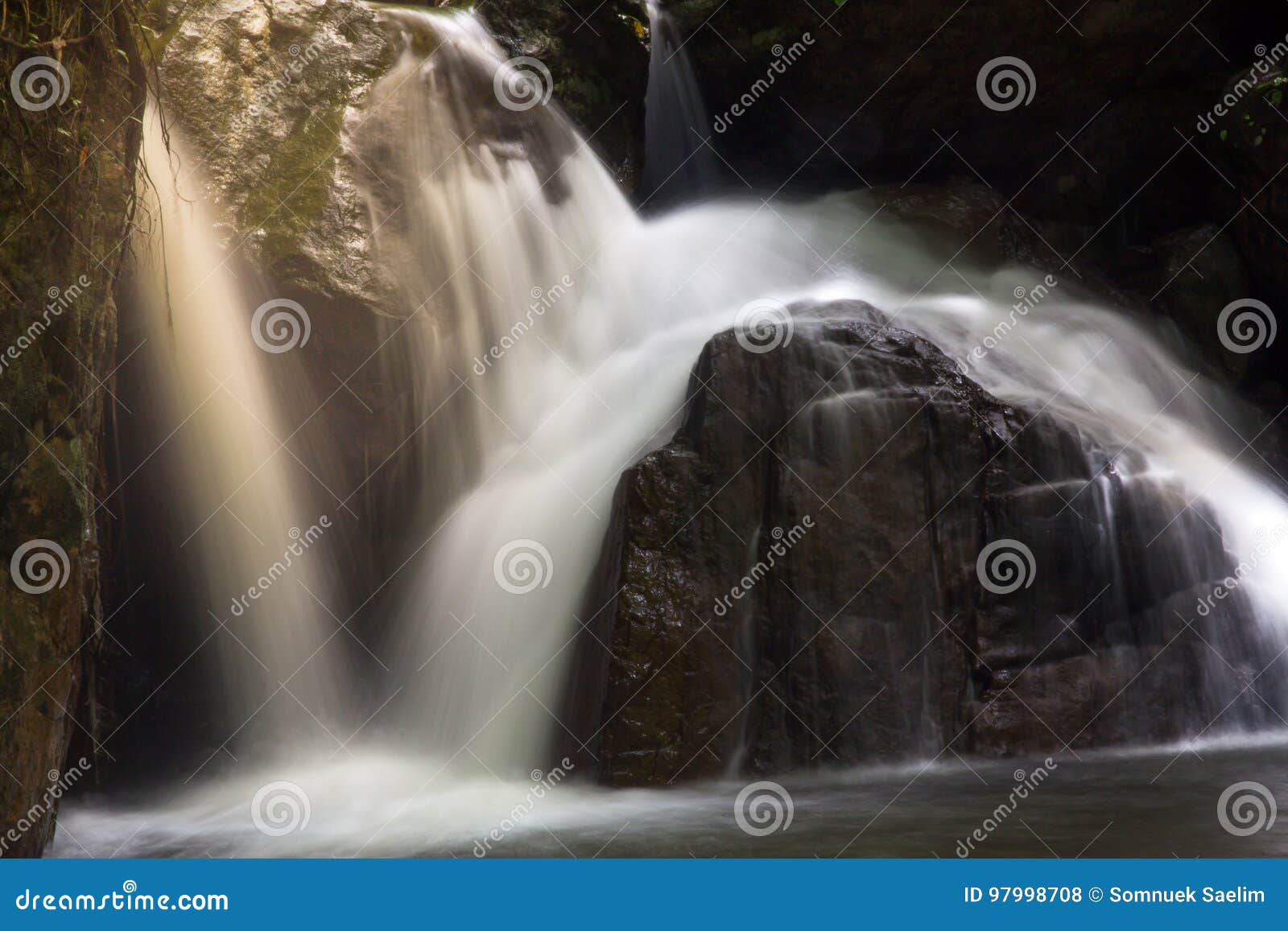 Beautiful Small Waterfall in the Wild,nature Stock Photo - Image of ...