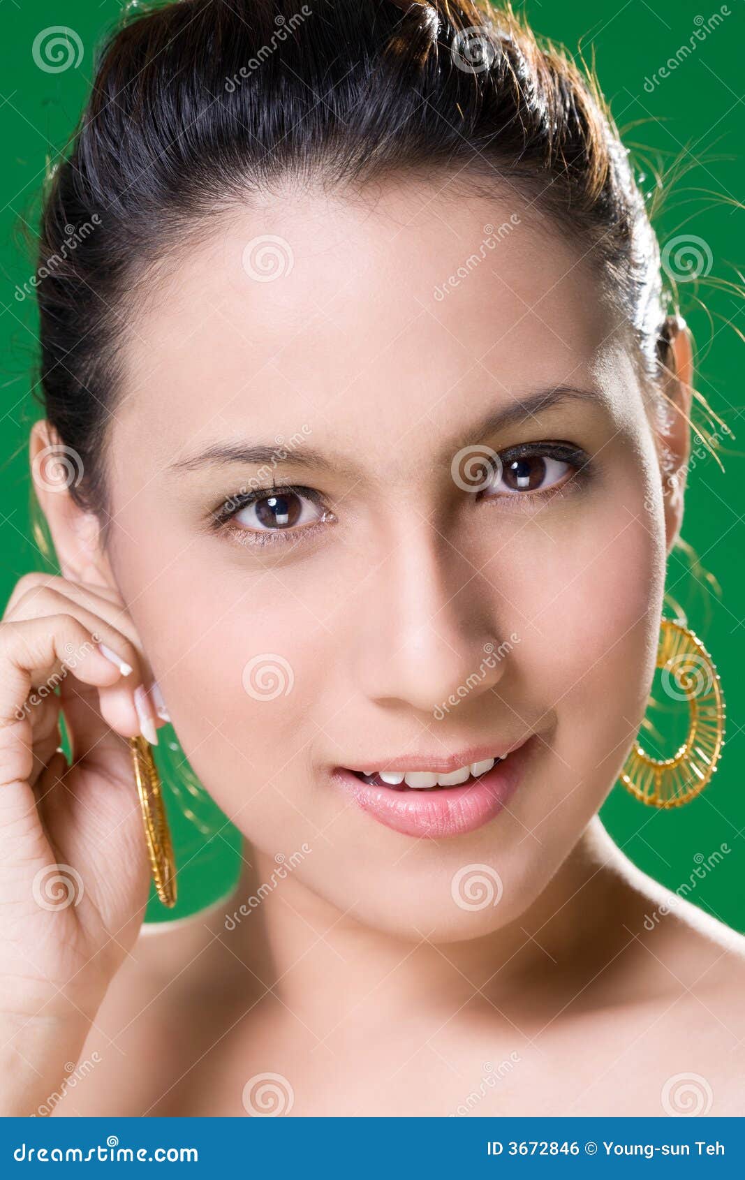 Beautiful Smile stock photo. Image of gorgeous, camera - 3672846