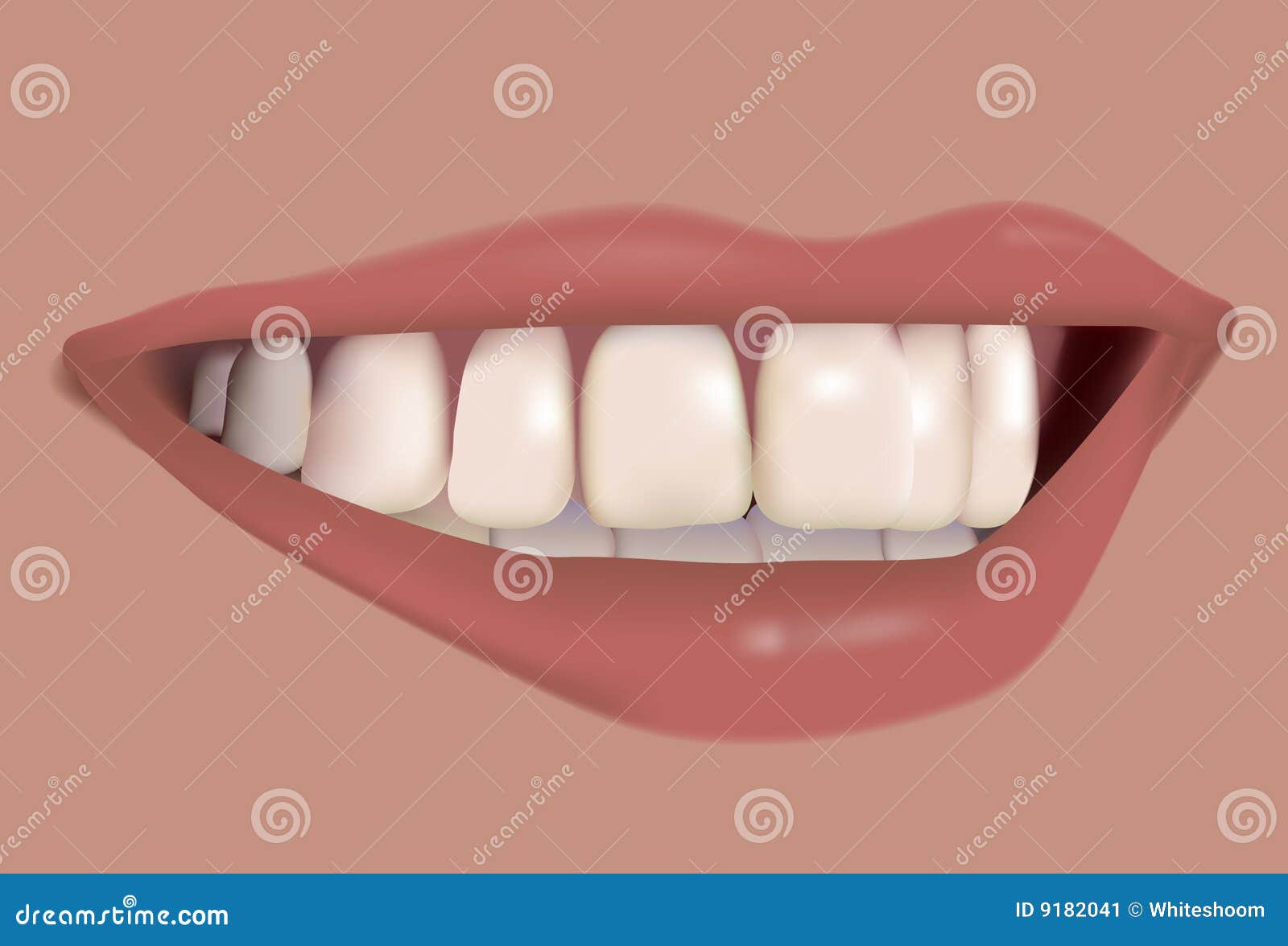 Beautiful smile stock vector. Illustration of clip, shiny - 9182041