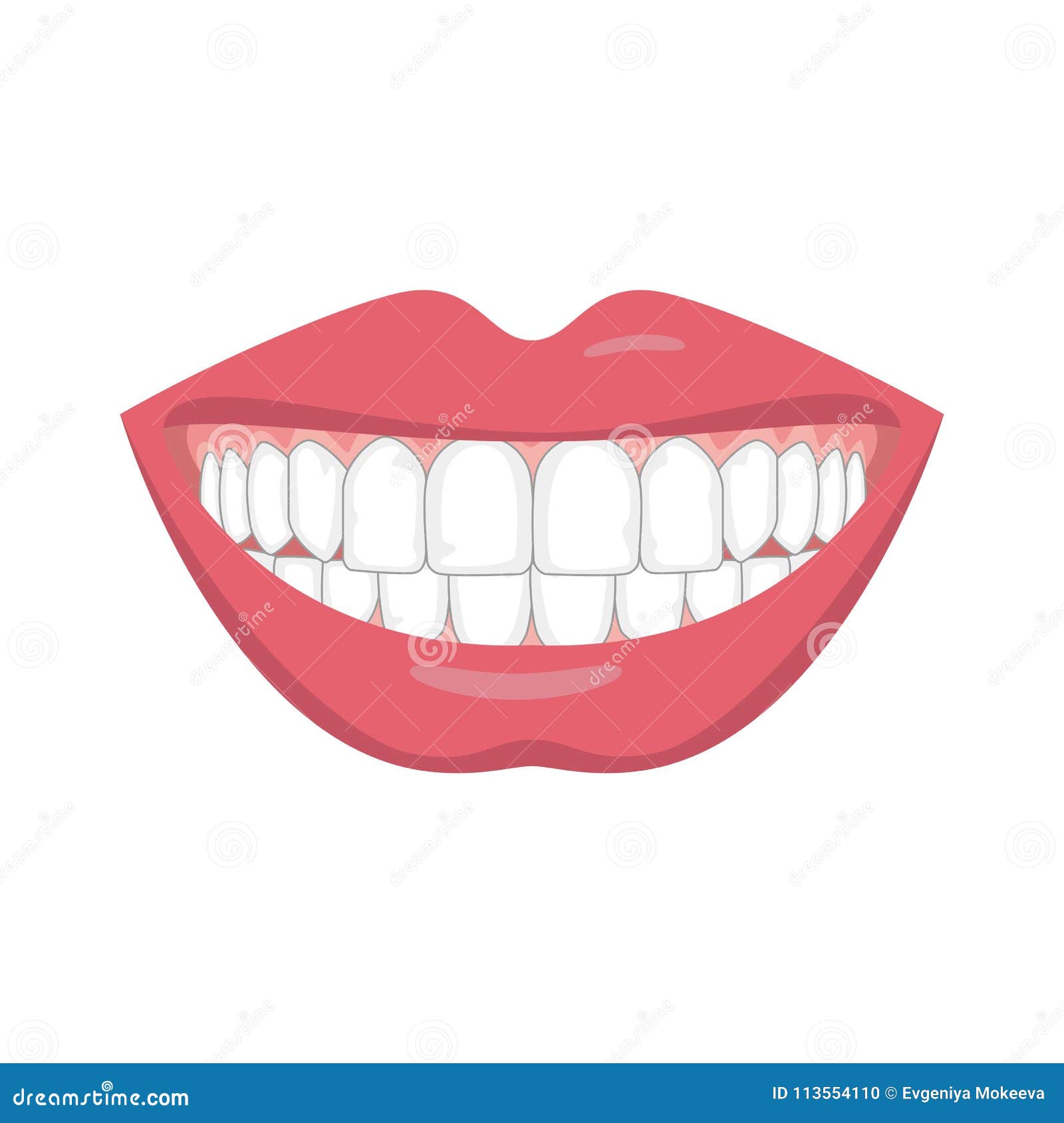 Beautiful Smile Cartoon Cow Girl On The Pink Background. Vector ...