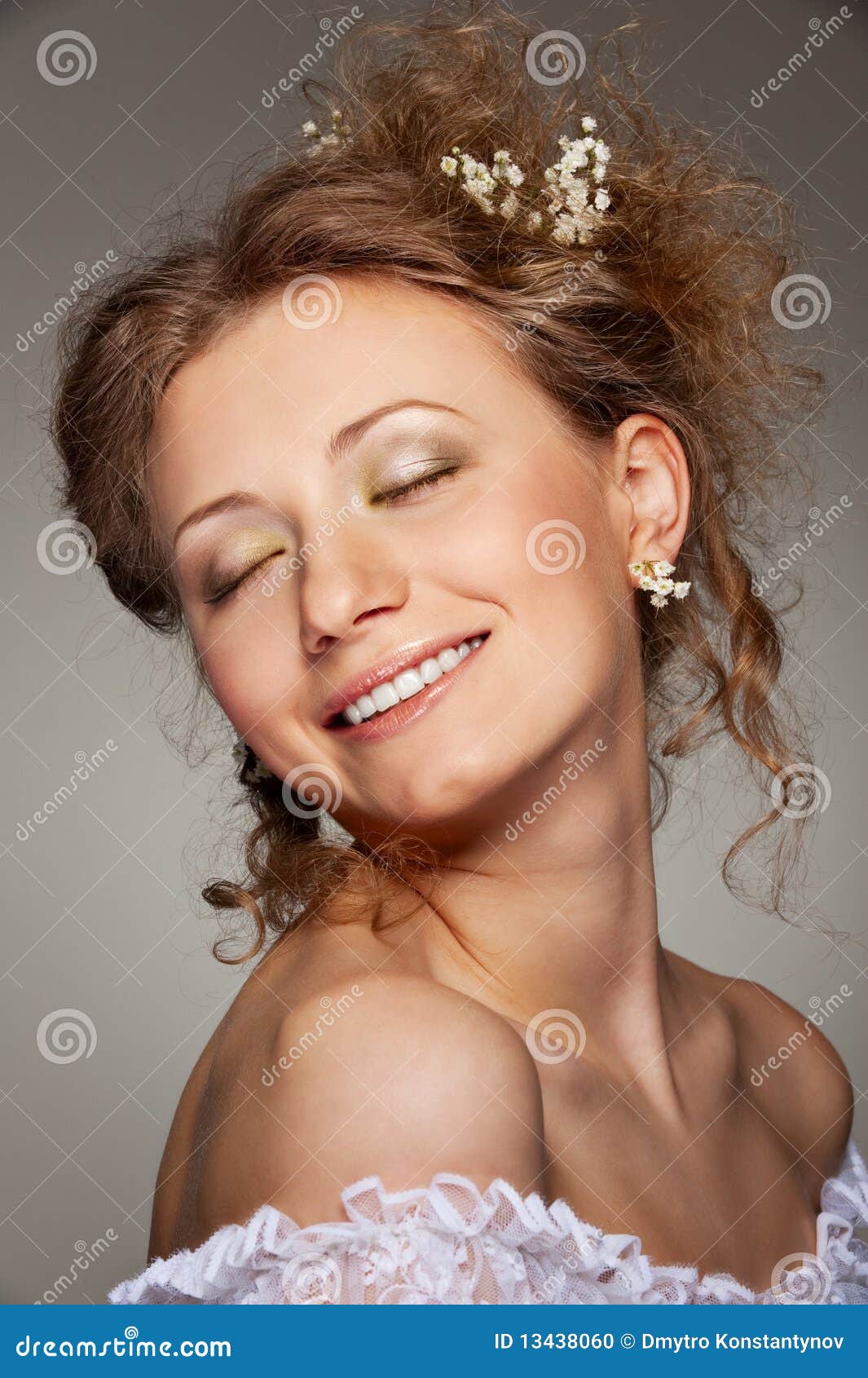 Beautiful smiley woman stock photo. Image of beautiful - 13438060