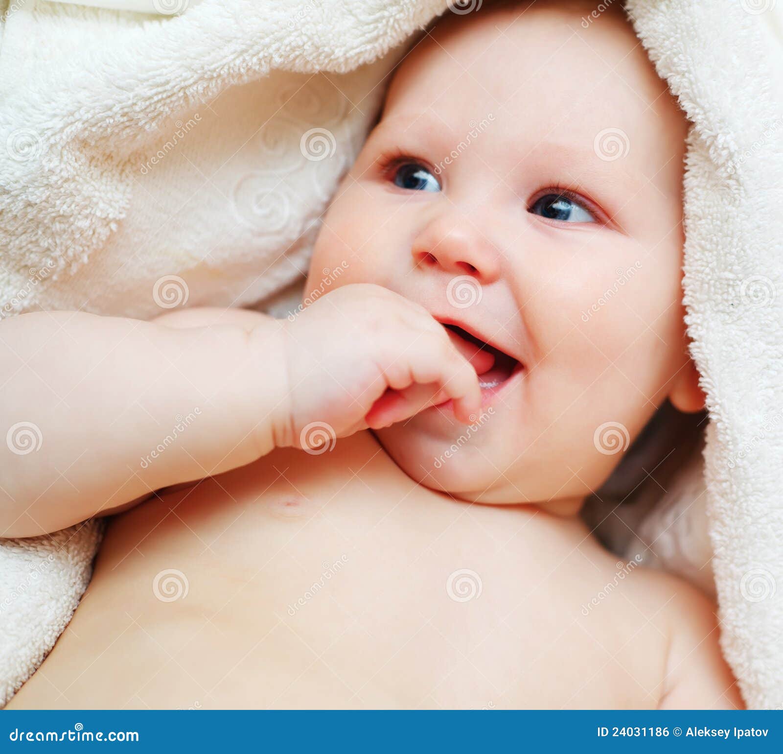 A beautiful smiling baby stock photo. Image of happy - 24031186