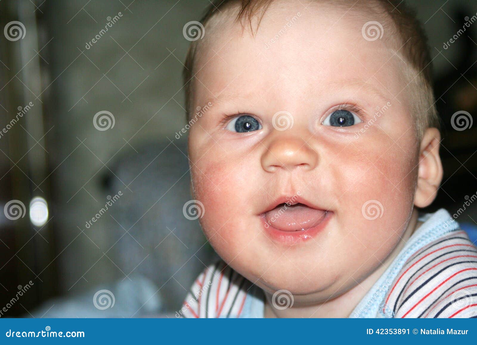 Beautiful smiling baby stock image. Image of face, grinning - 42353891