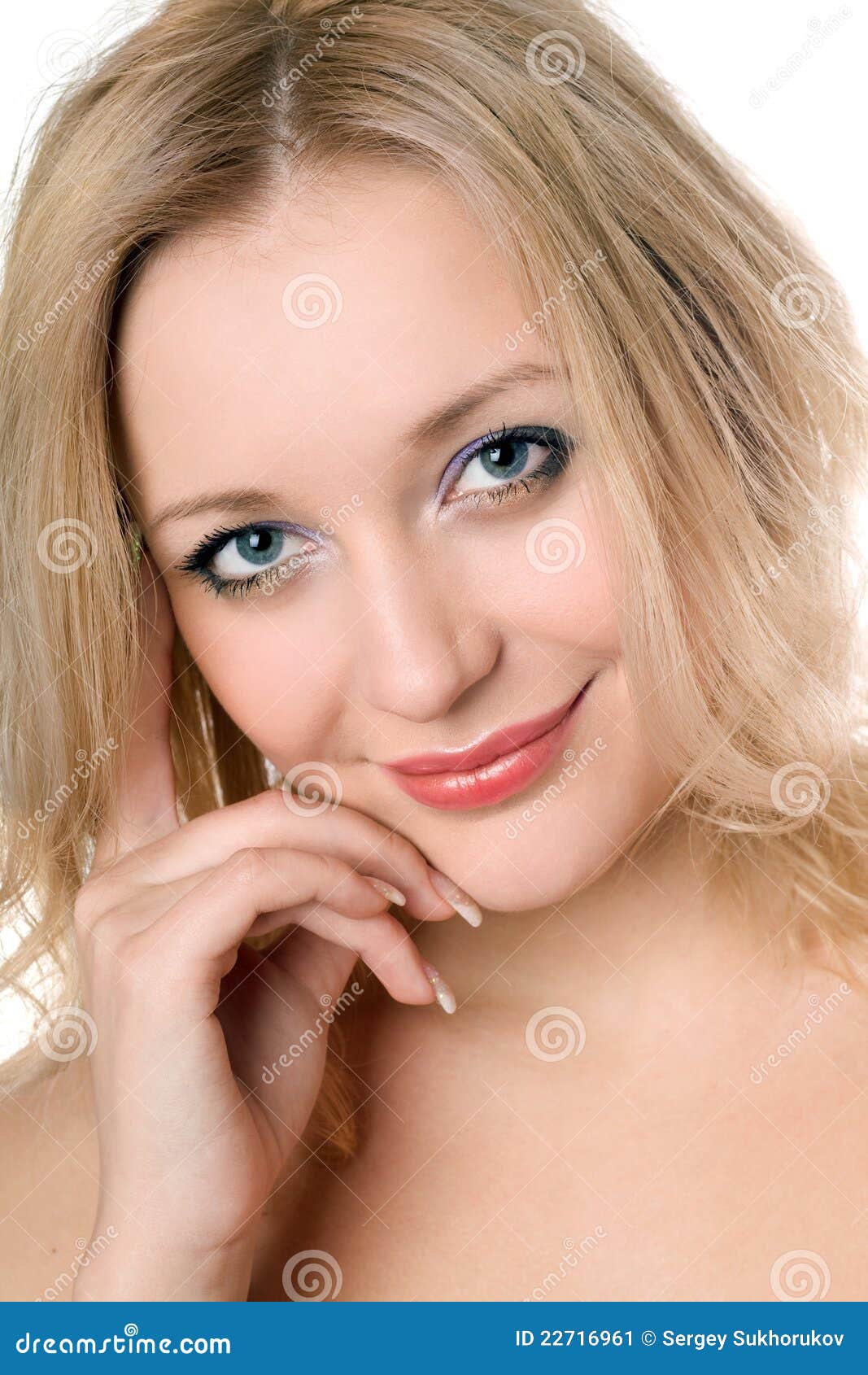 Beautiful Smiling Blond Woman Stock Image - Image of lovely, beauty ...