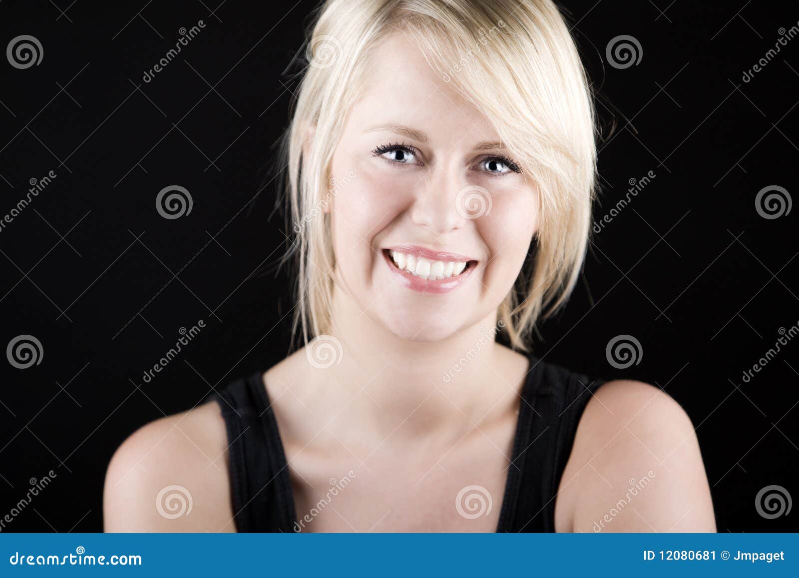 Beautiful Smiling Blonde Girl Stock Image - Image of fashionable, cute ...