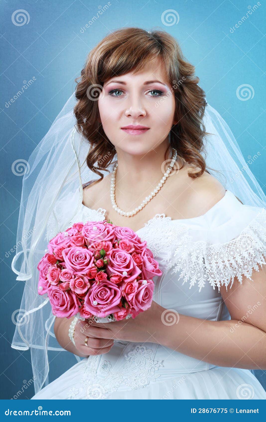 Beautiful smiling bride stock image. Image of happy, beautiful - 28676775