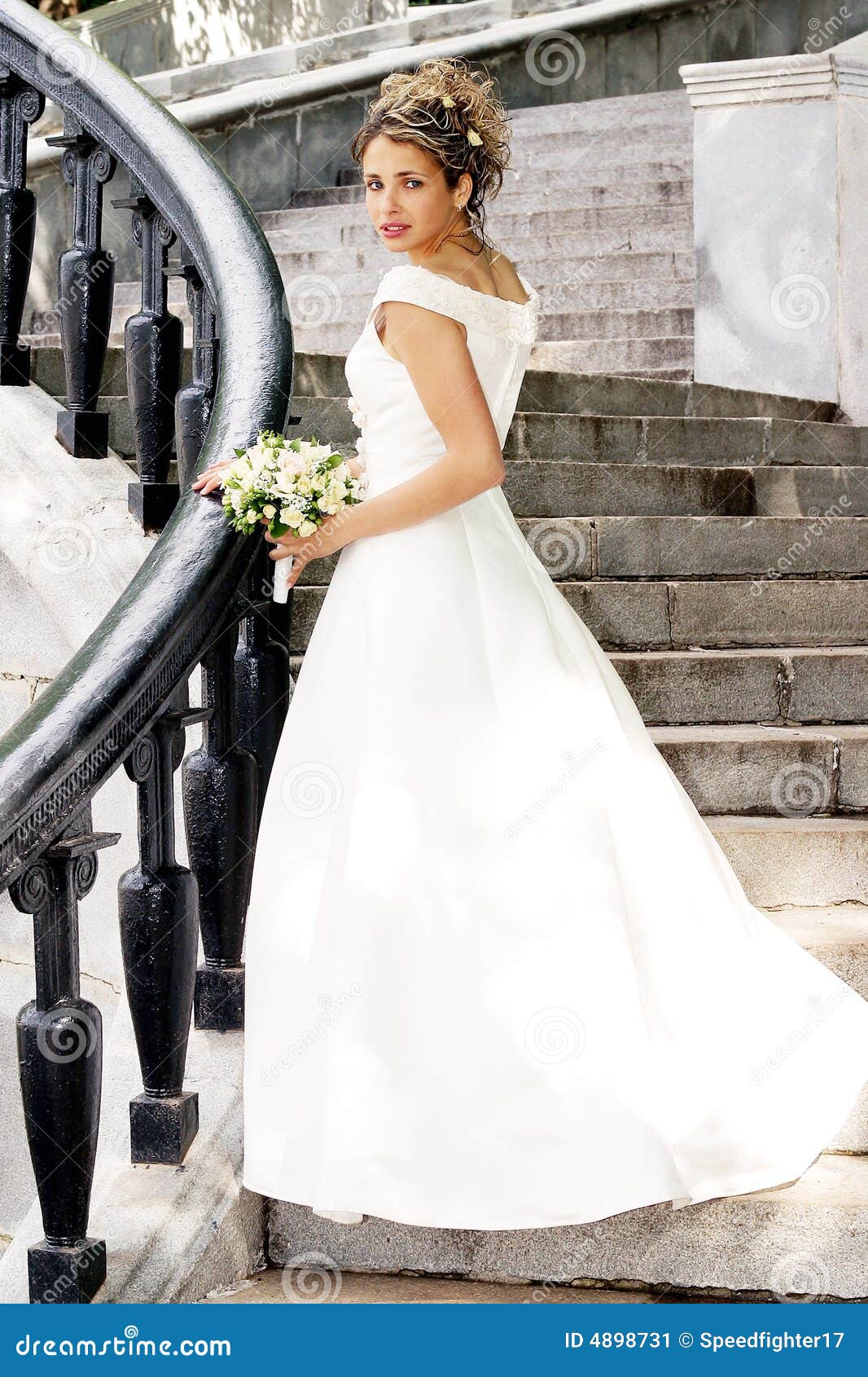 Beautiful smiling bride stock image. Image of happy, adult - 4898731