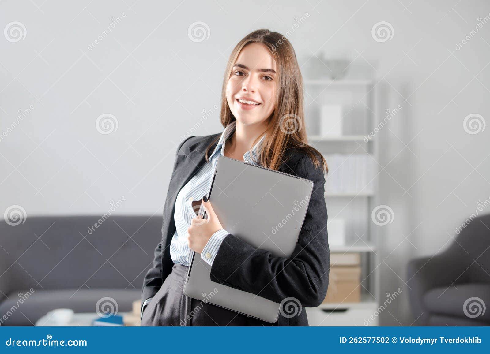 Beautiful Smiling Business Woman Freelancer Using Laptop Typing on Pc ... Beautiful Smiling Business Woman Freelancer Using Laptop Typing on Pc ...