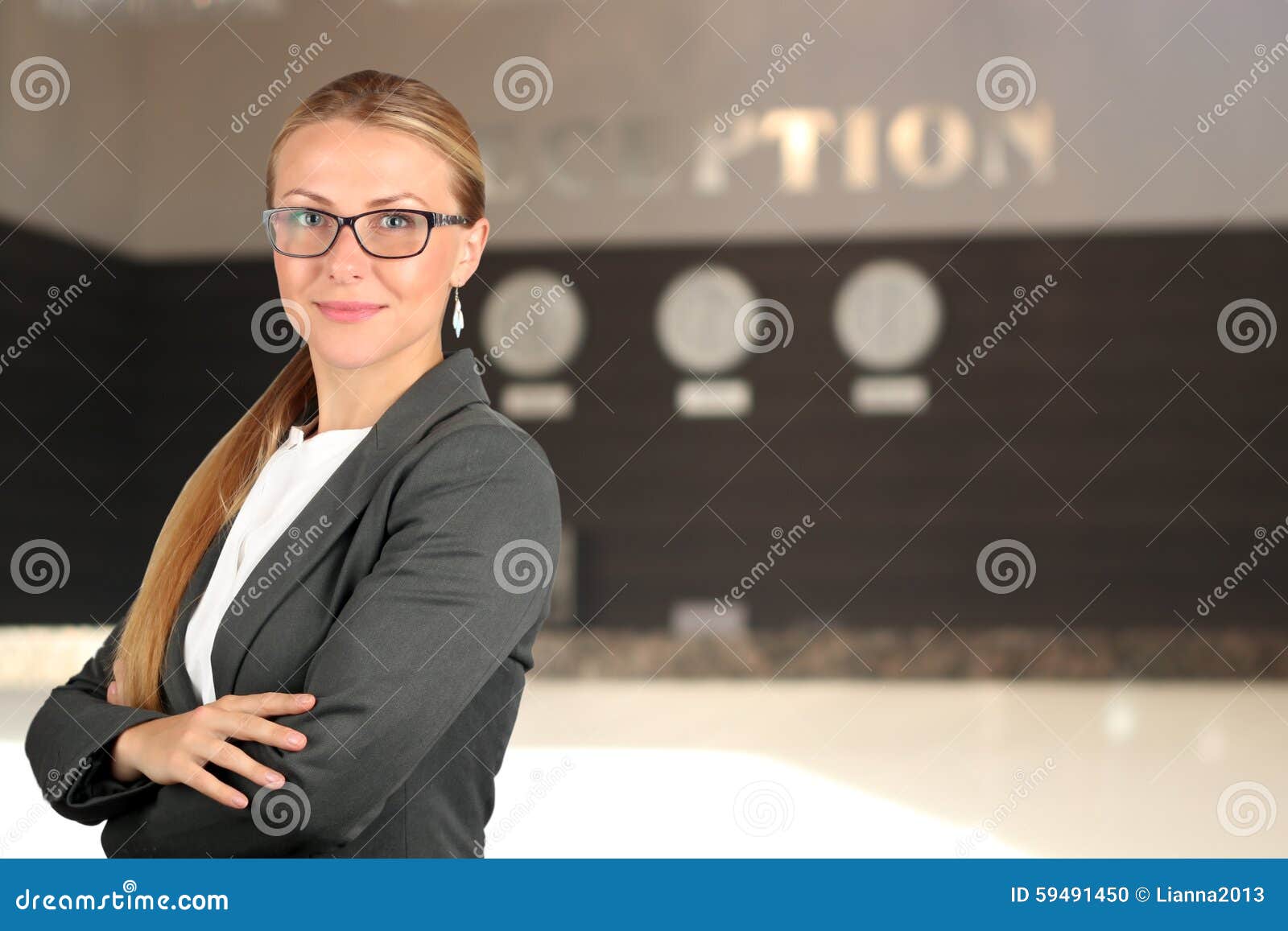 The Beautiful Smiling Business Woman Portrait. Smiling Female ... The Beautiful Smiling Business Woman Portrait. Smiling Female ...