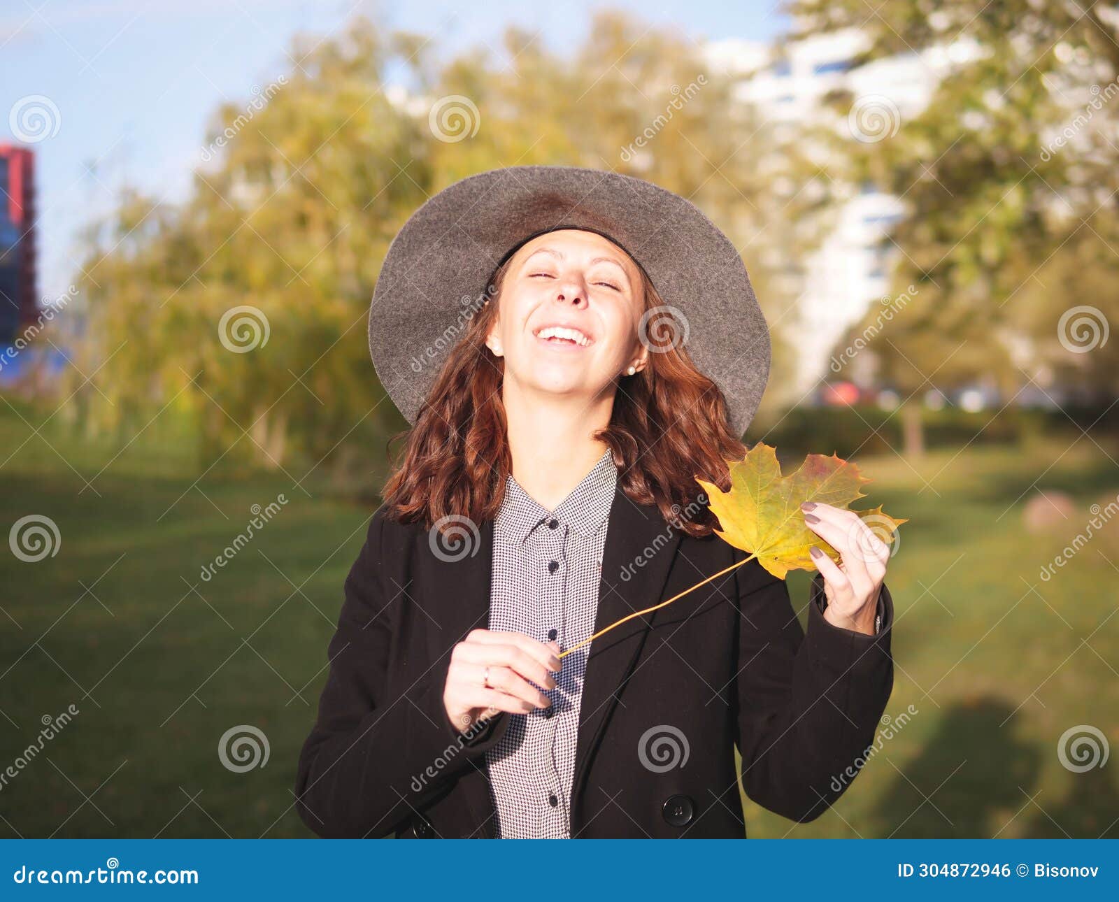 Beautiful Smiling Elegant Woman in Big Hat Smiling Portrait Stock Photo ... Beautiful Smiling Elegant Woman in Big Hat Smiling Portrait Stock Photo ...