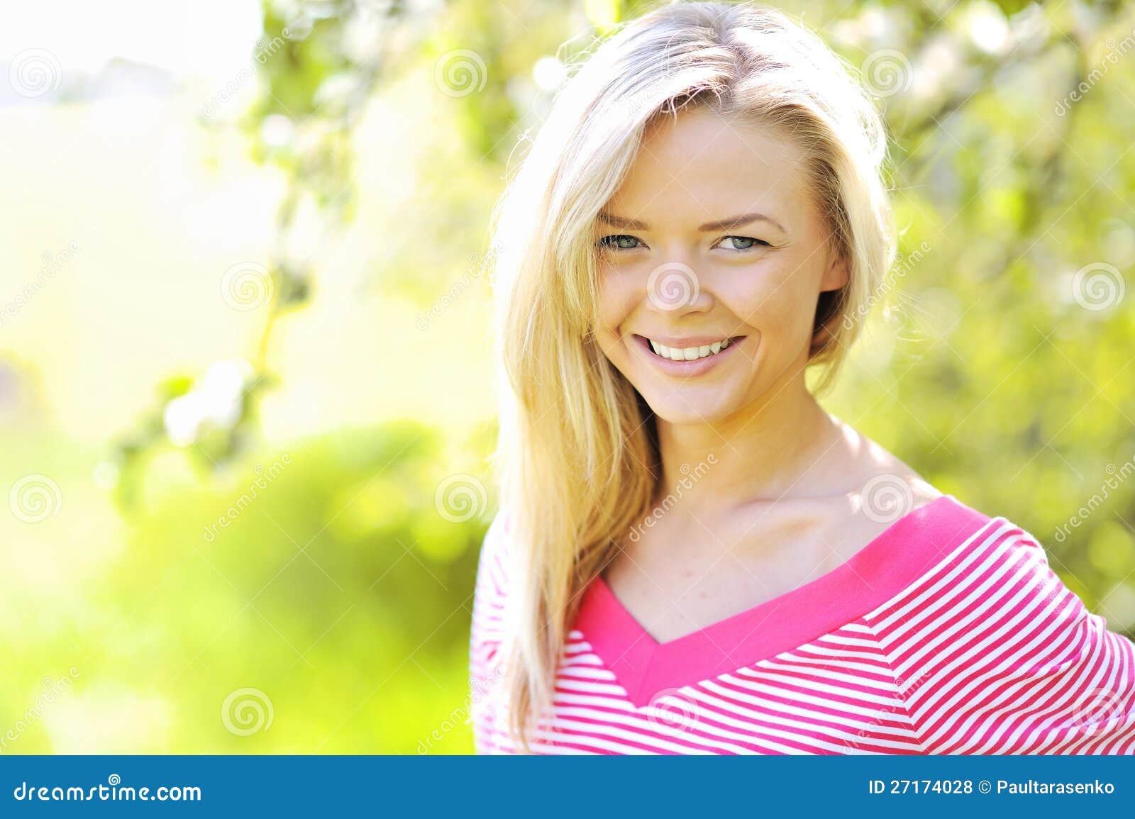 Beautiful smiling lady stock photo. Image of attractive - 27174028