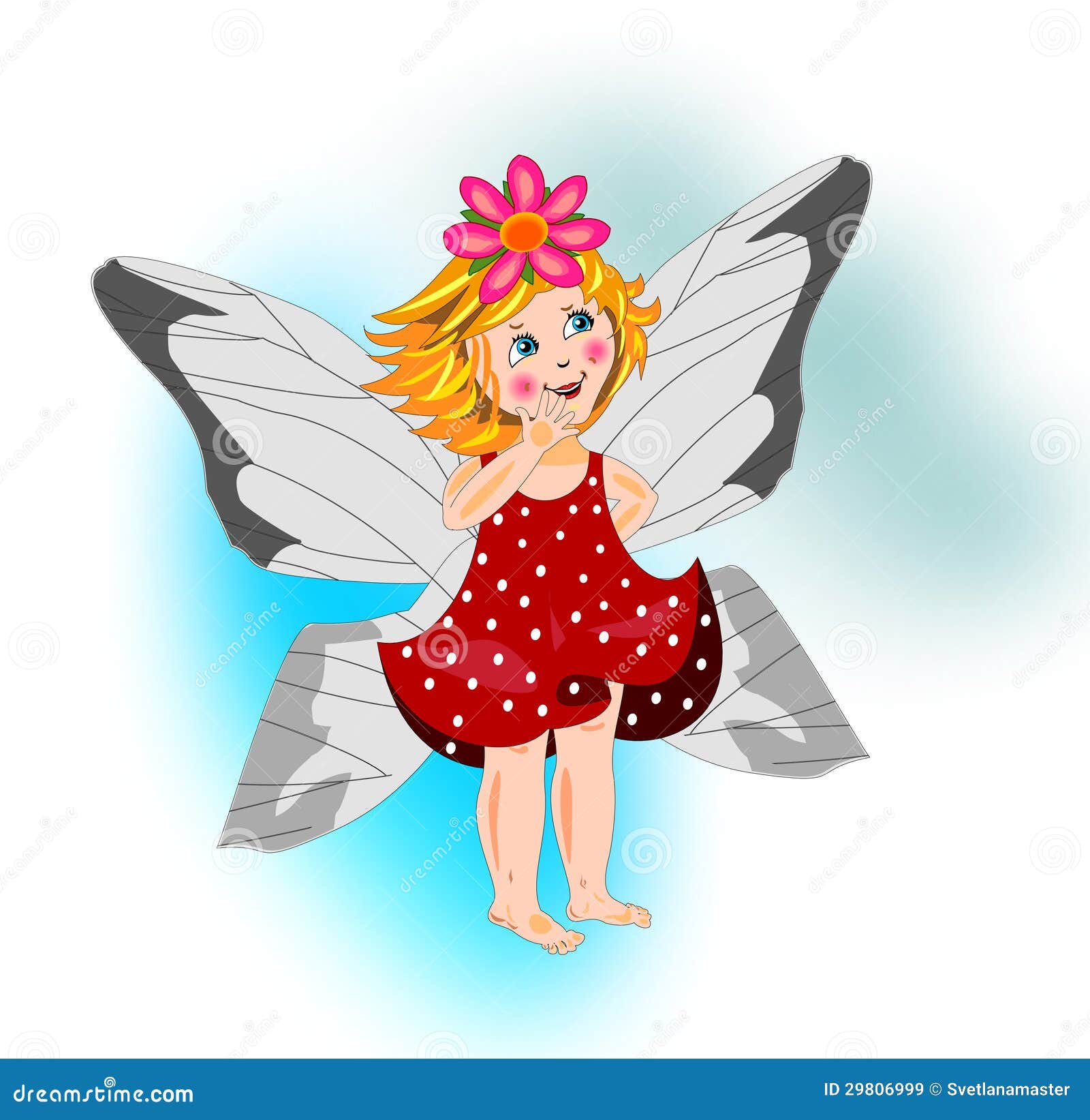 Little fairy stock illustration. Illustration of florals - 29806999